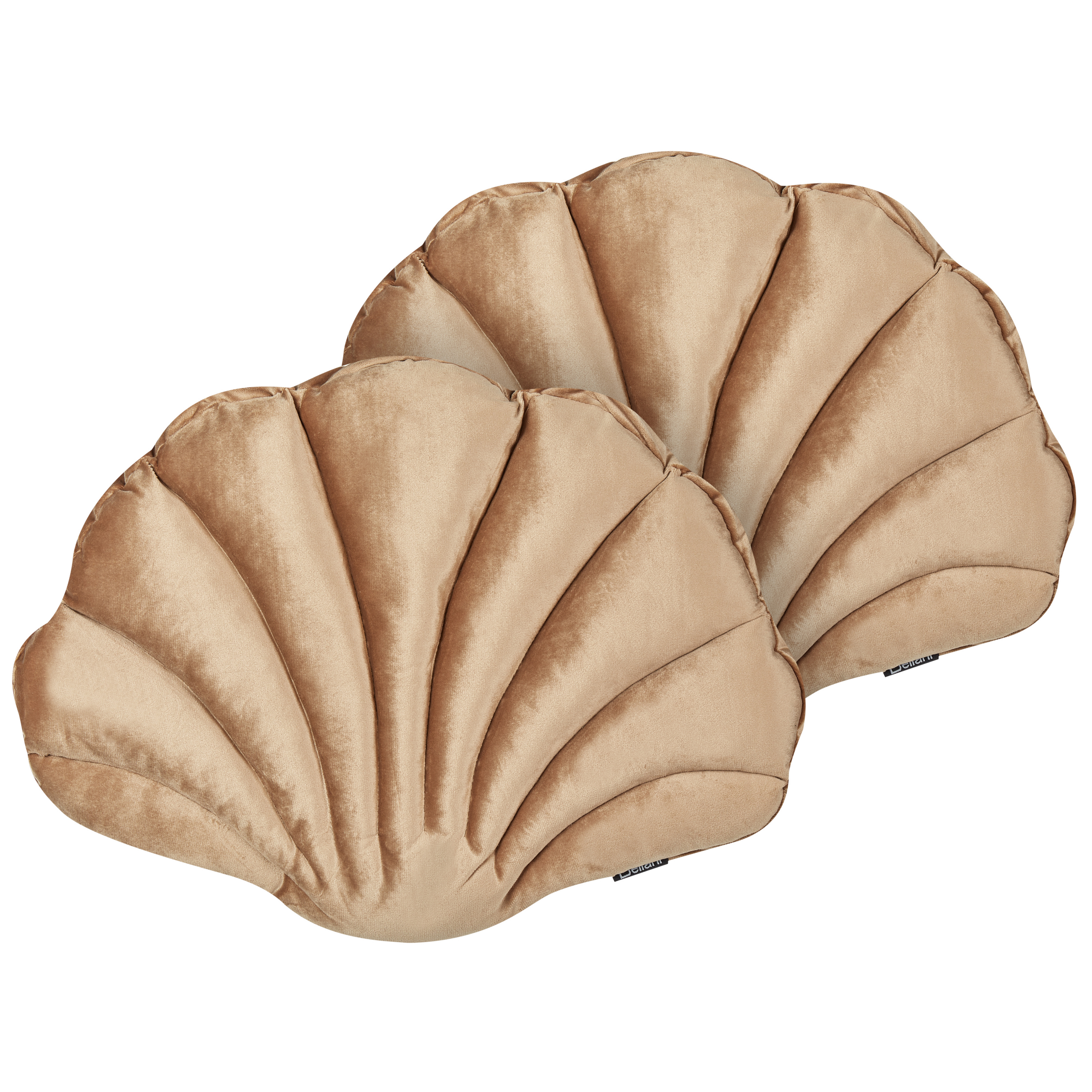 Beliani Conjunto de 2 cojines decorativos CONSOLIDA Terciopelo 47 x 35 ...