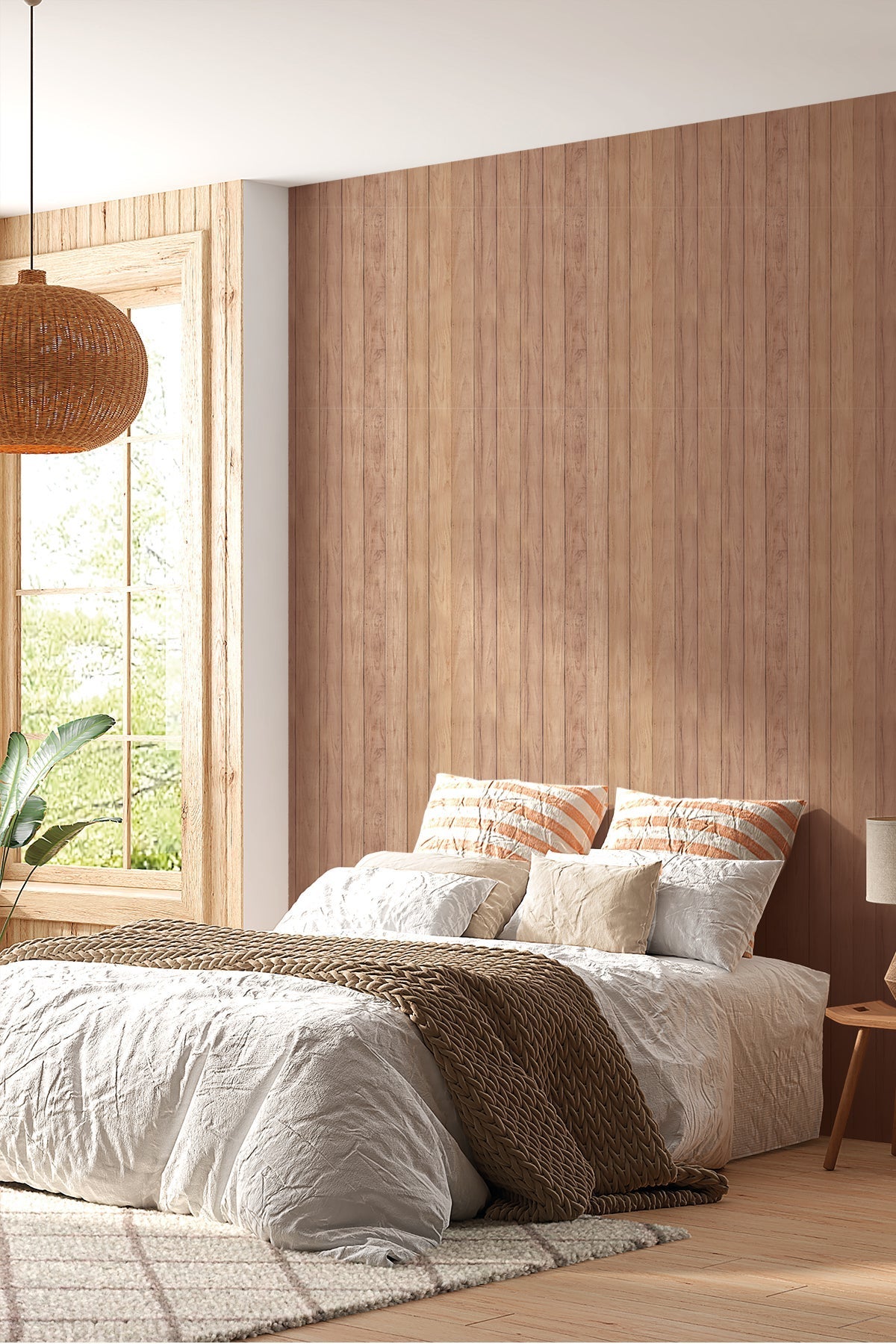 Papier peint Wood Marron | Leroy Merlin