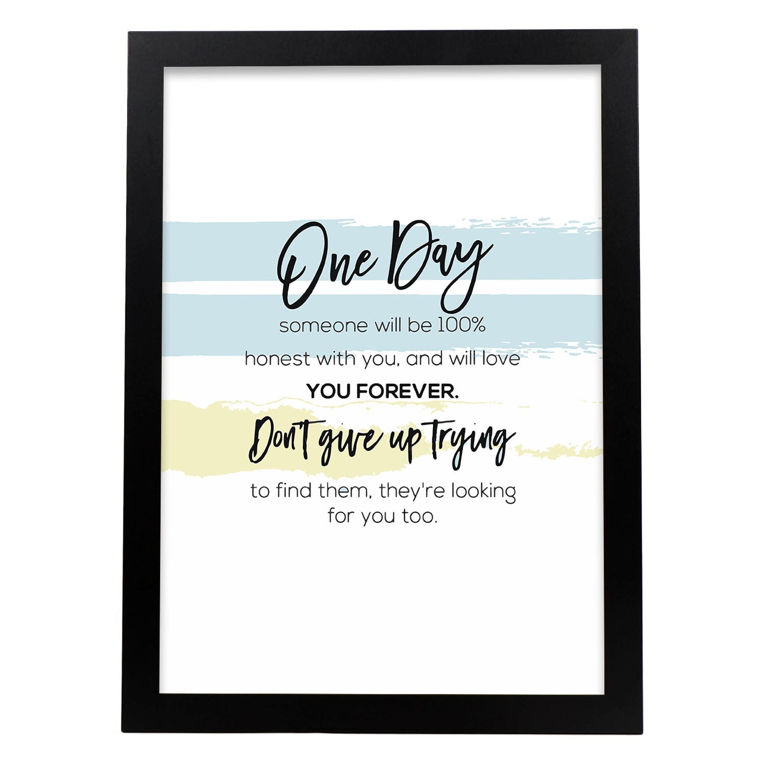 Poster Con Frase Inspiracional. Lámina De Decoración 'un Dia' Con ...