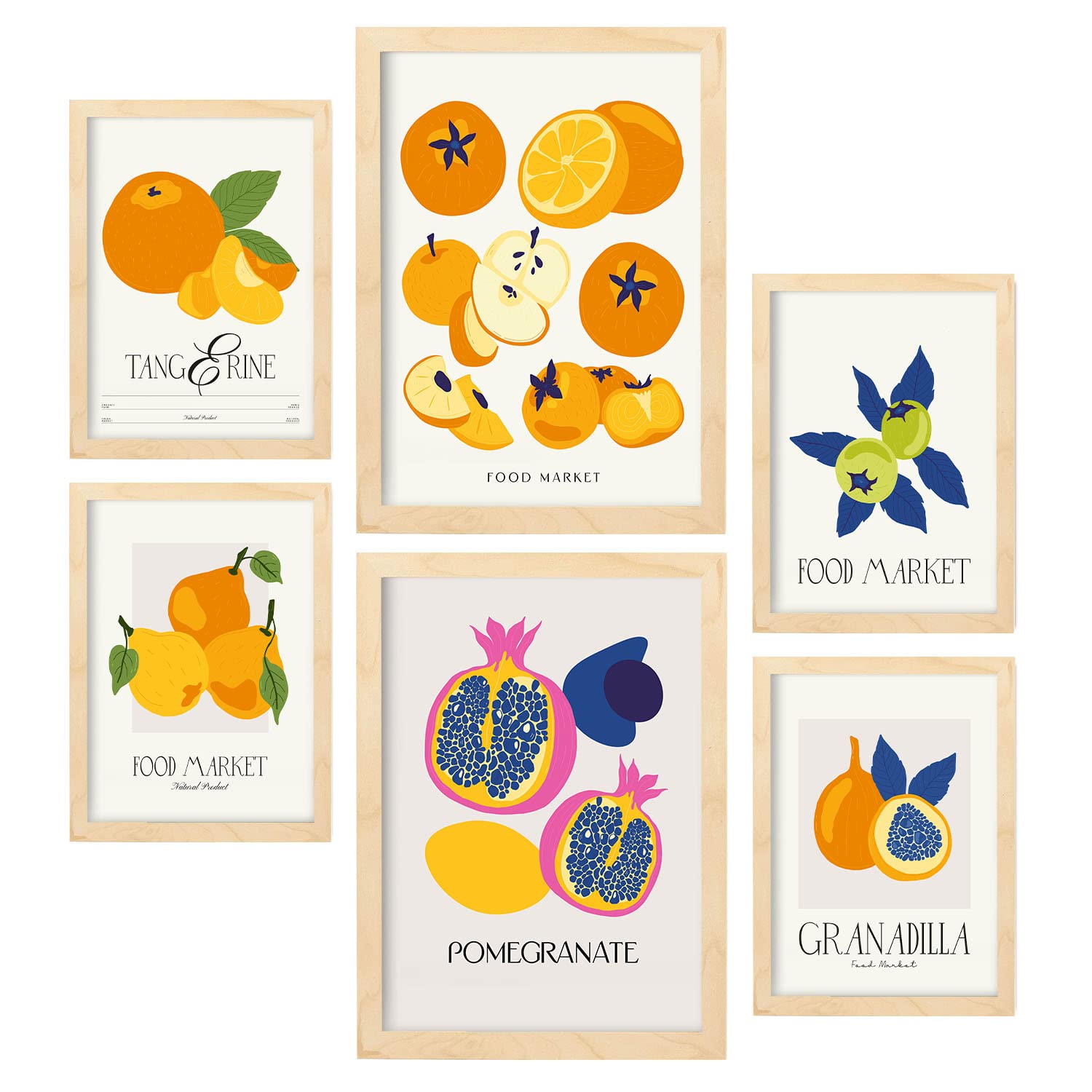 Nacnic Ensemble De 6 Affiches Sur L'alimentation Etnutrition Fruits ...