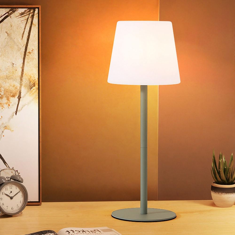 Lampe de bureau rechargeable, lampe de chevet avec télécommande, 7 ...