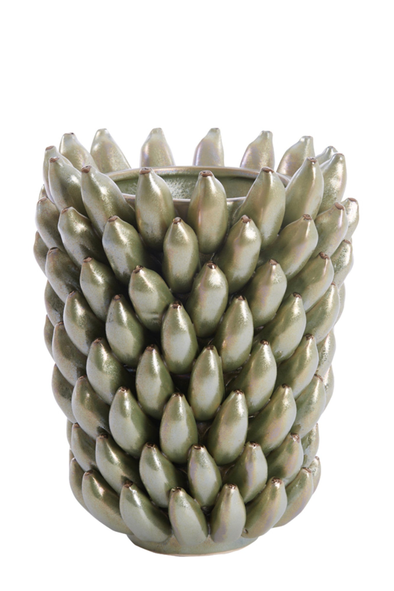 Vaso de cerámica Light & Living ZITA verde perla – Ø25,5x34 cm | Leroy ...
