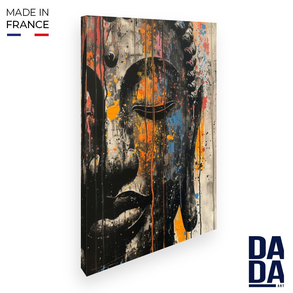 Toile murale Éclat artistique vibrant / 75x112cm / Fabriqué en France ...