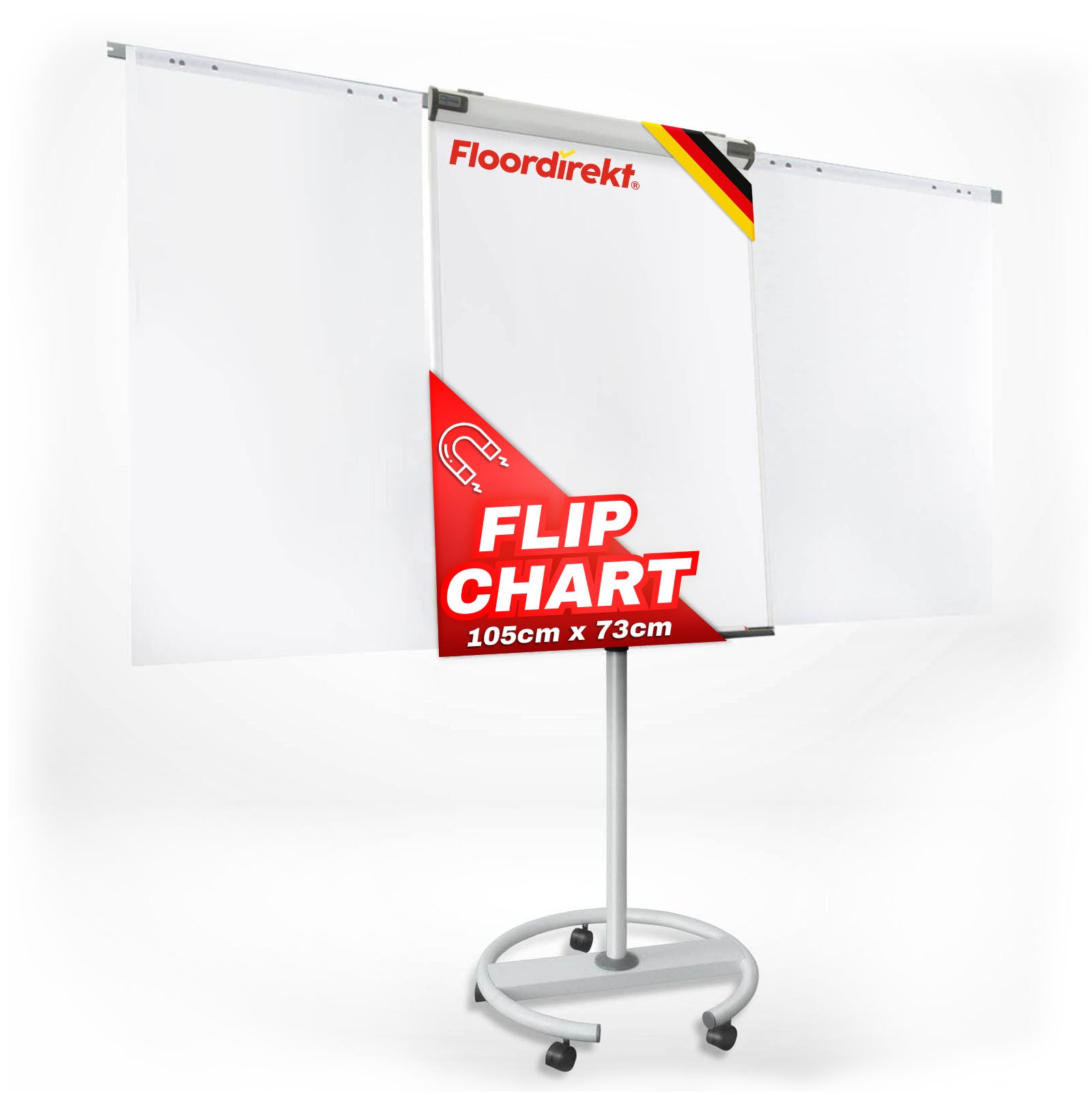 Chevalet flipchart Tableau mobiles Shark Premium Sur Roulettes 73 x 104 ...