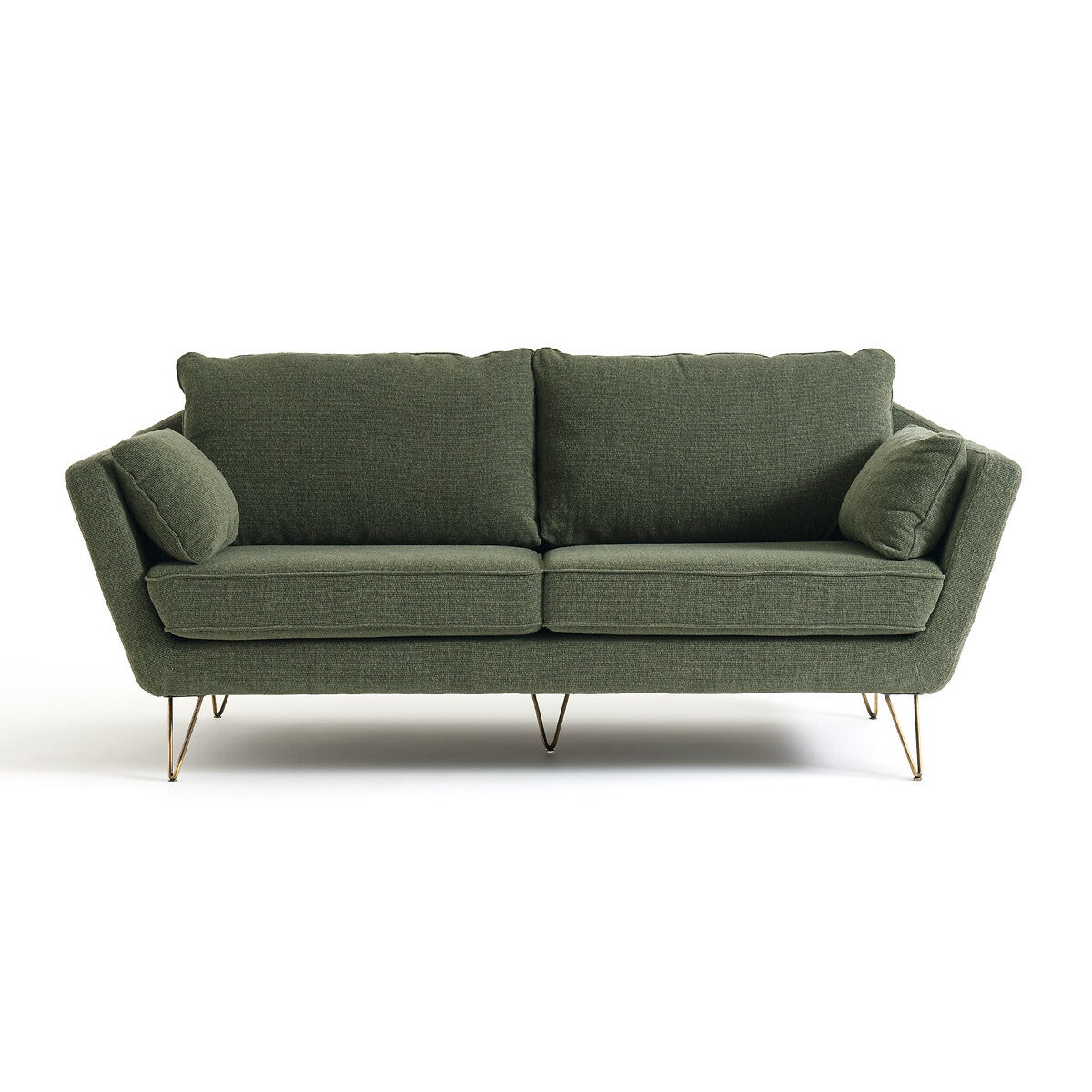 Canapé polyester 3, 4 ou 5 places, Topim - Vert forêt - 5 places ...