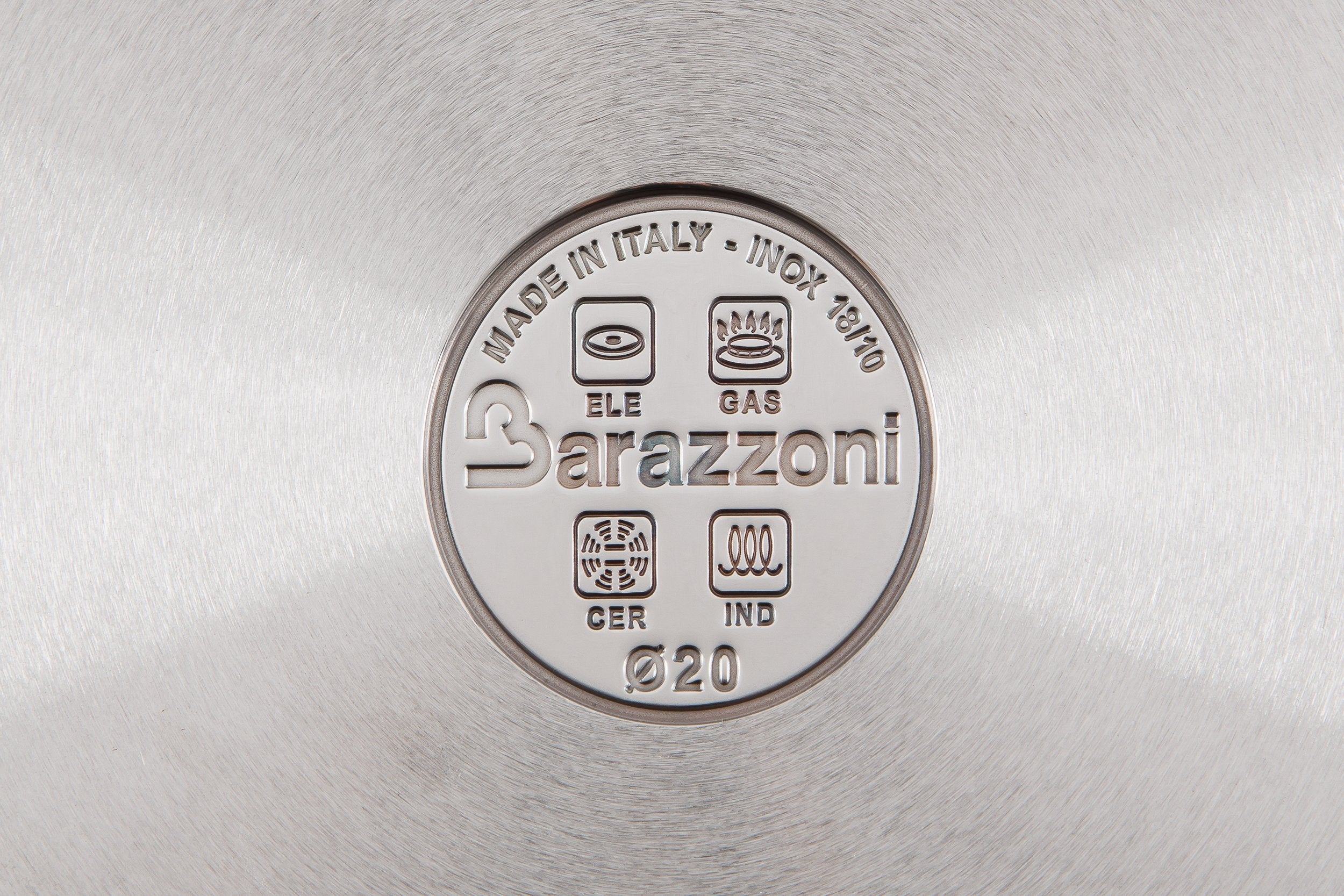 Barazzoni Chef Line Pentola, Acciaio inox 18/10, Diametro cm 24, Litri ...