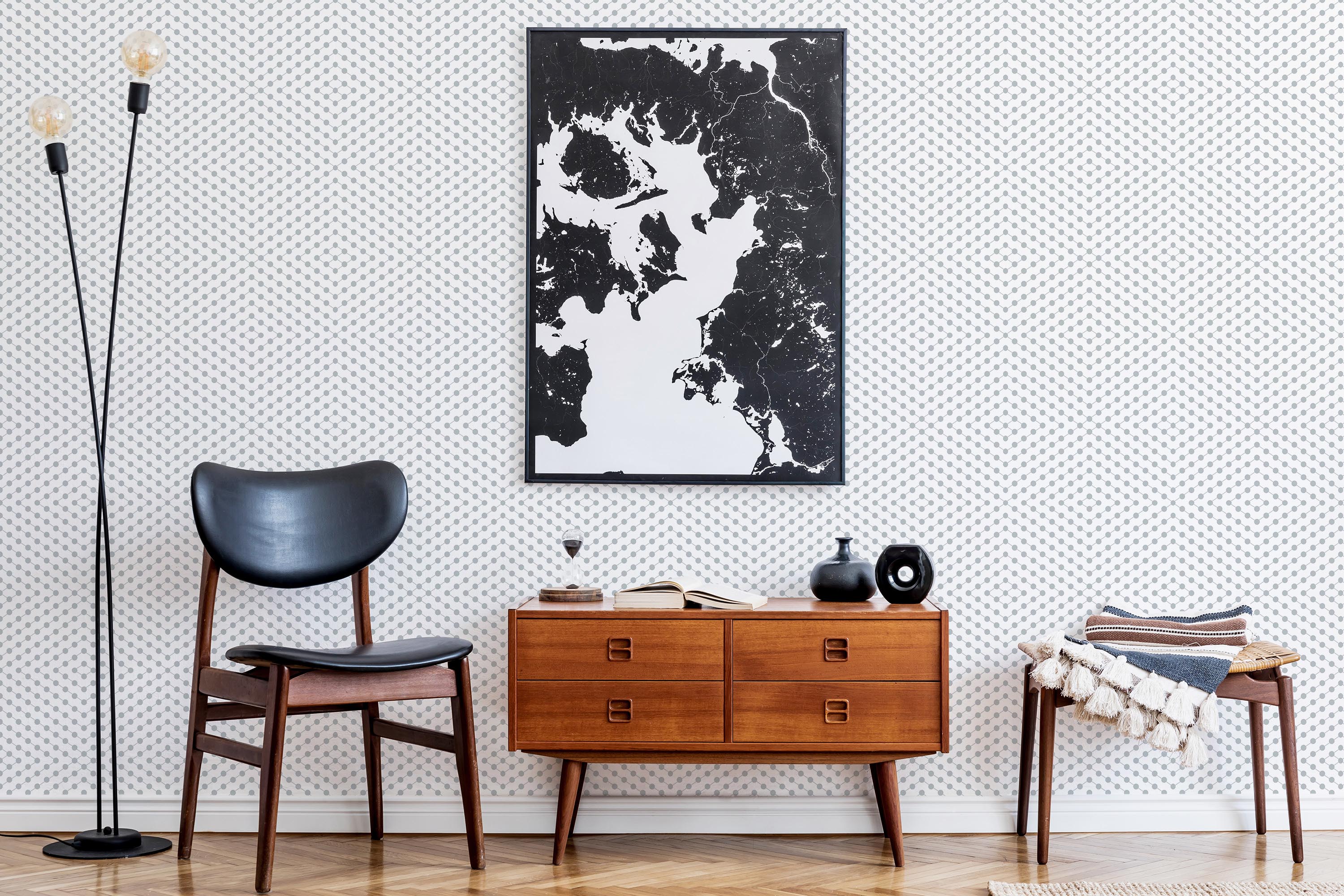 Playful Dotted Stripes Wallpaper | Leroy Merlin