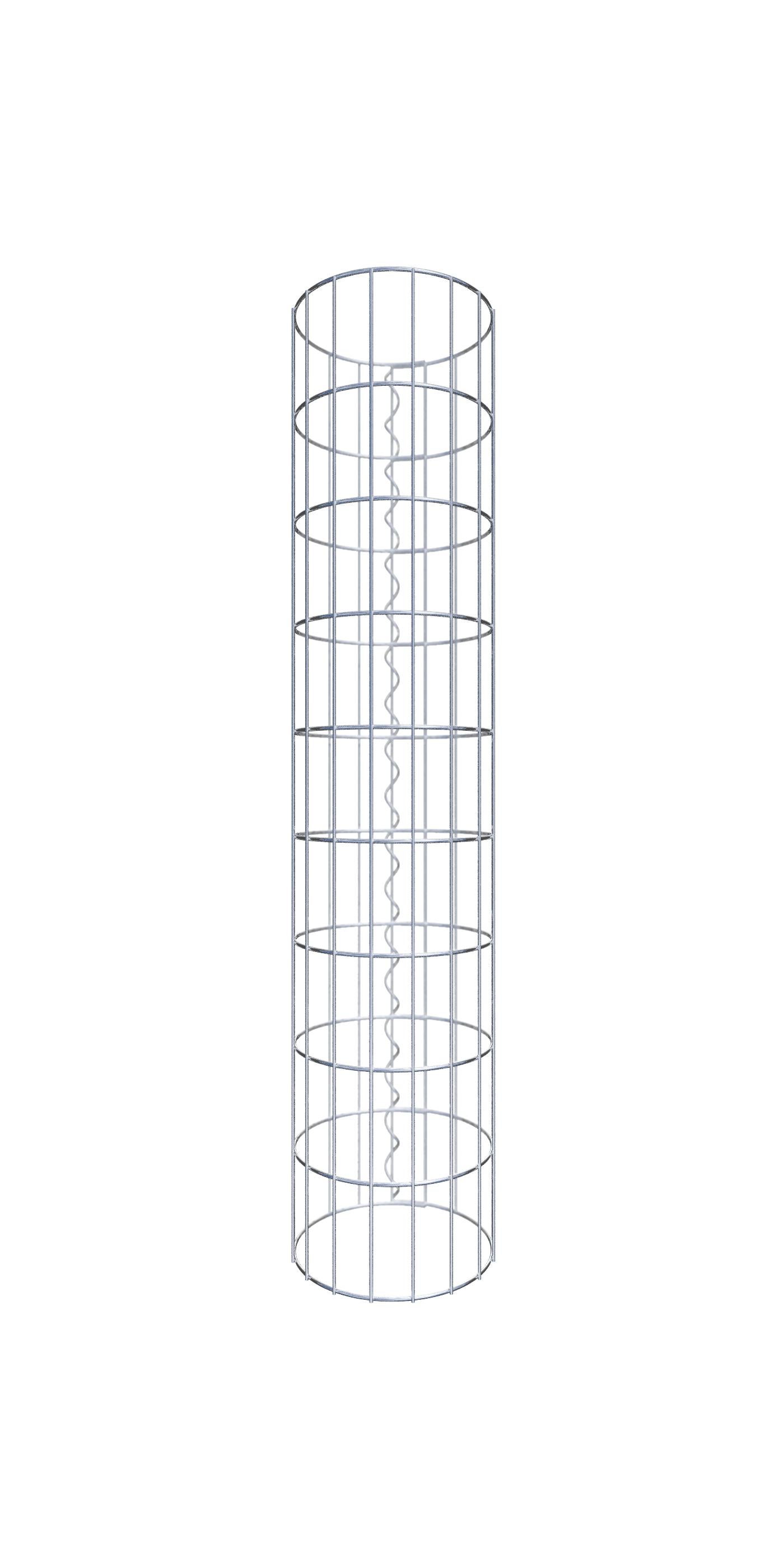 Gabbioni - Colonna Gabion, rotonda, diametro 27 cm, maglia 5 x 10 cm - altezza: 90 cm - Diametro ...