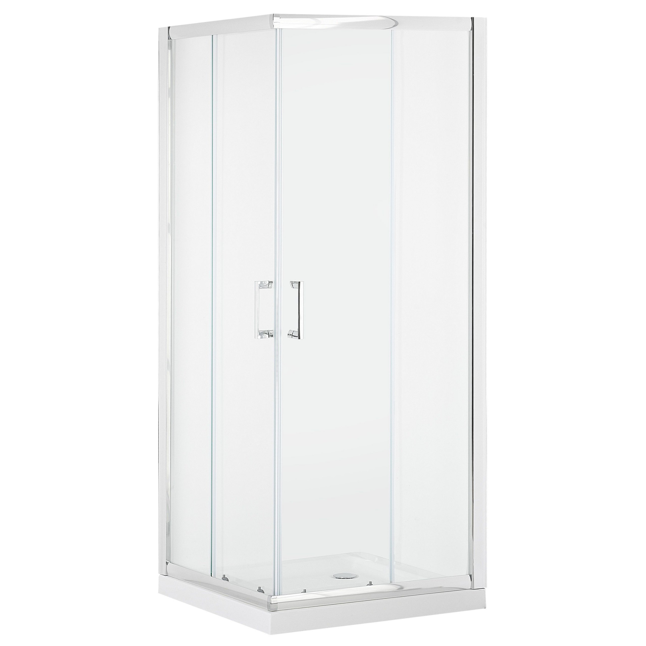 Cabine de douche TELA II 80 x 80 x 185 cm Argenté | Leroy Merlin