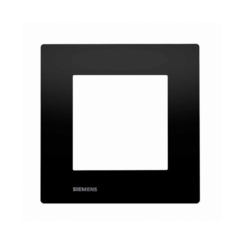 Plaque simple noire Siemens DELTA VIVA, design contemporain, plaques ...