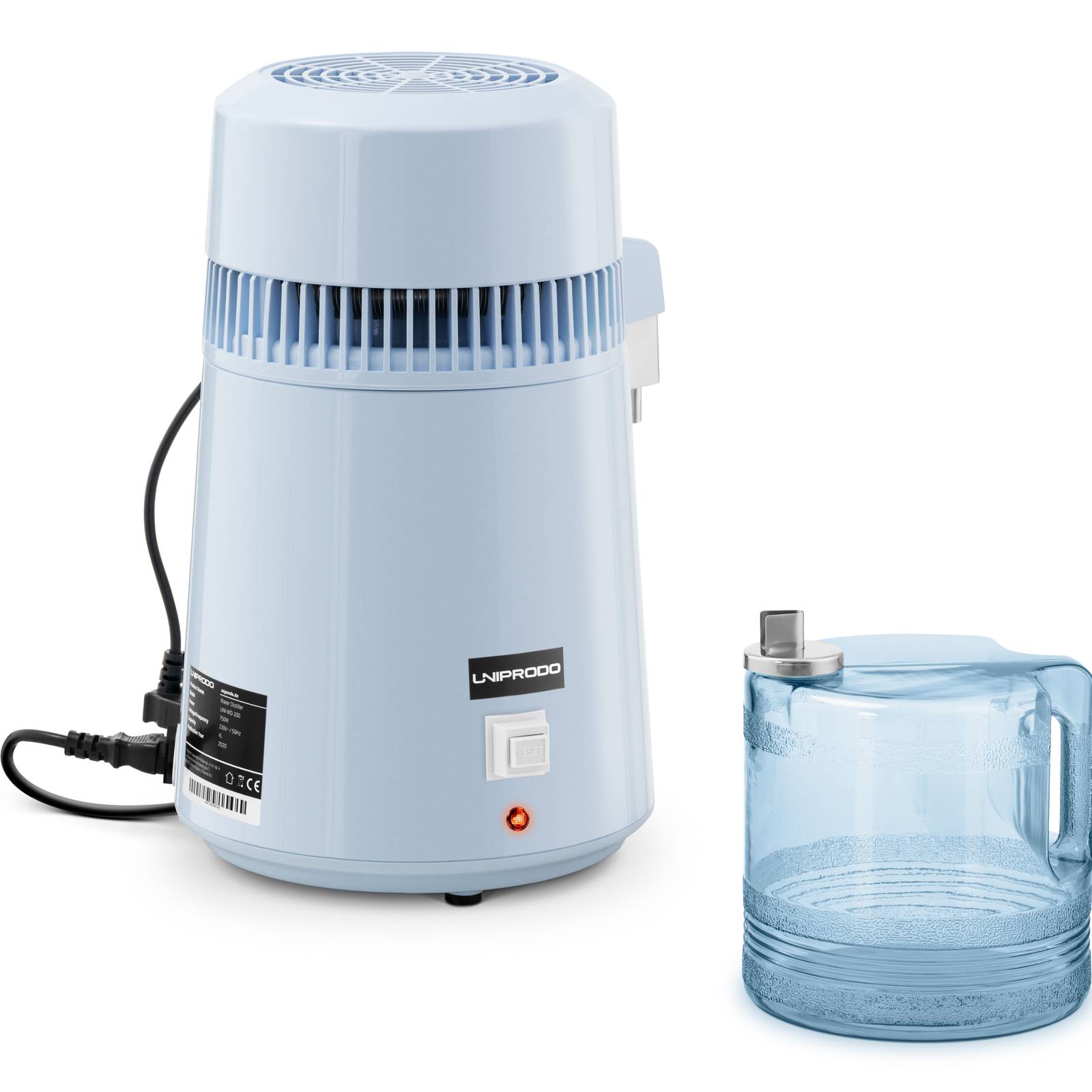 Distillateur d'eau - Uniprodo - Puissance : 820 W - Capacité : 4 l ...