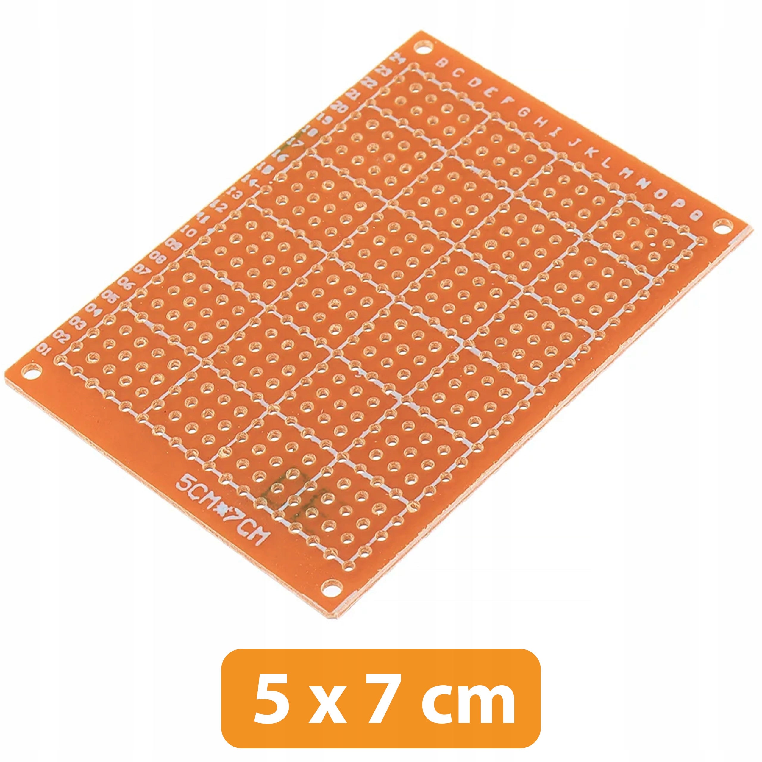 Plaque Prototype Universelle 50 x 70 mm – Simple Face | Trous 2,54 mm ...