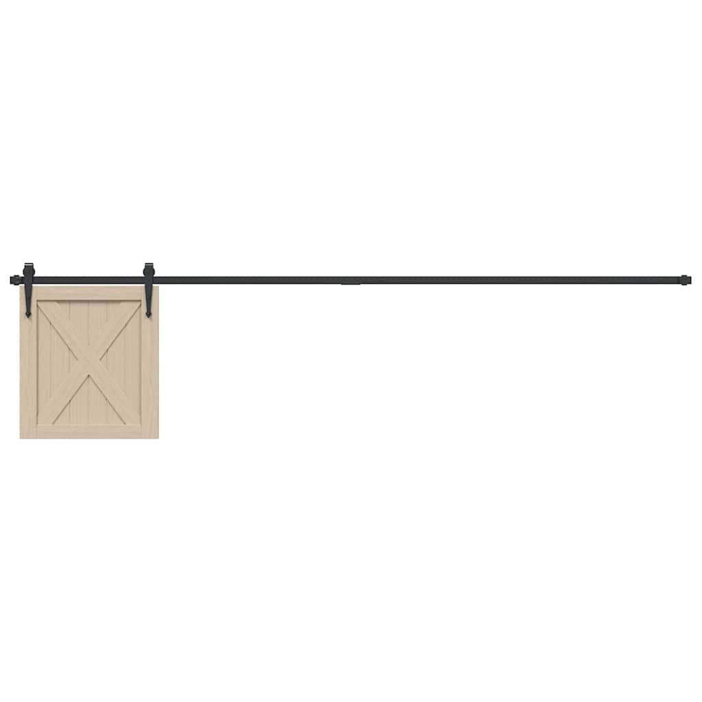 Maison Exclusive - Kit de porte d'armoire coulissante 213 cm acier au ...