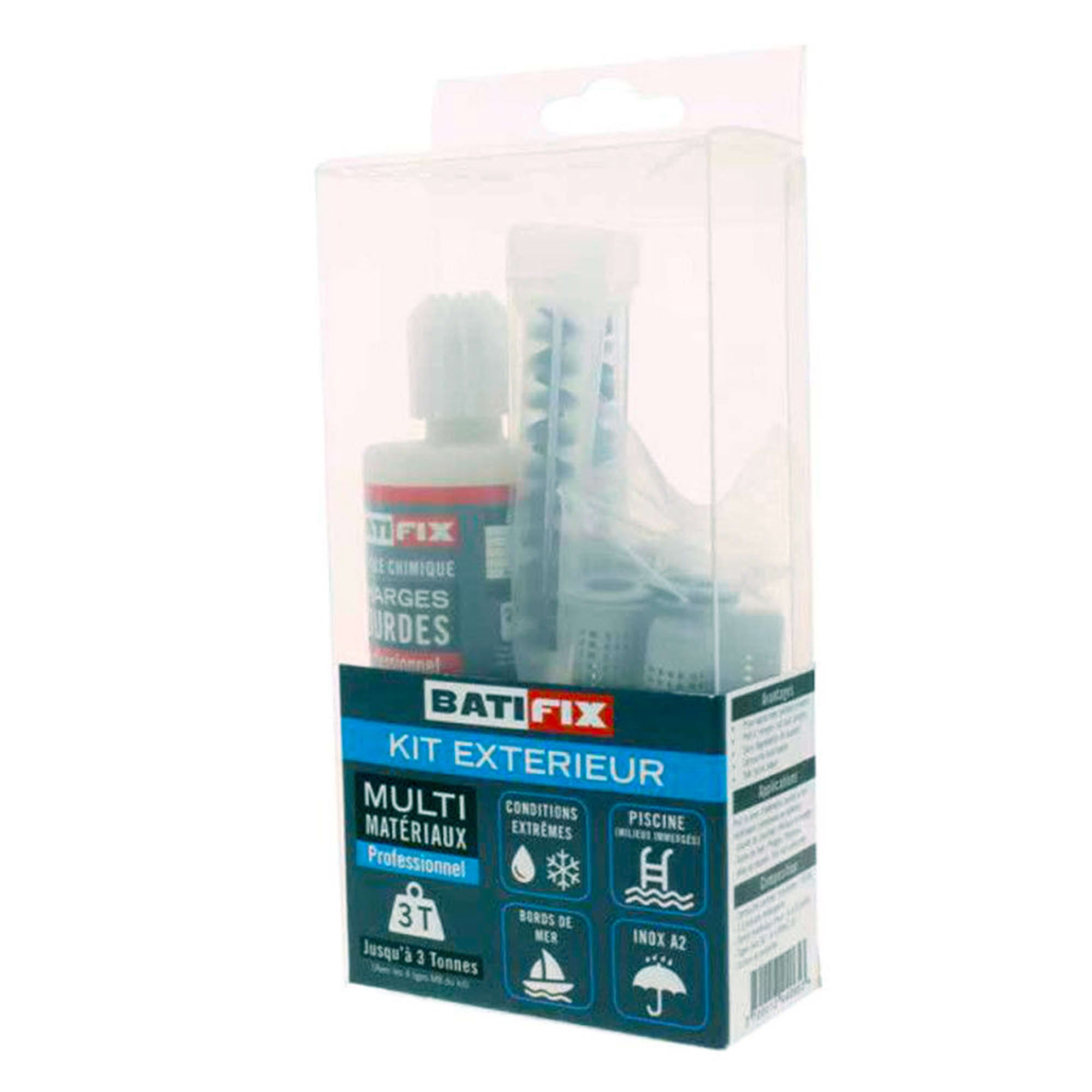 Kit scellement chimique Exterieur 165ML - 4 tamis 16X85 - 4 tiges ...