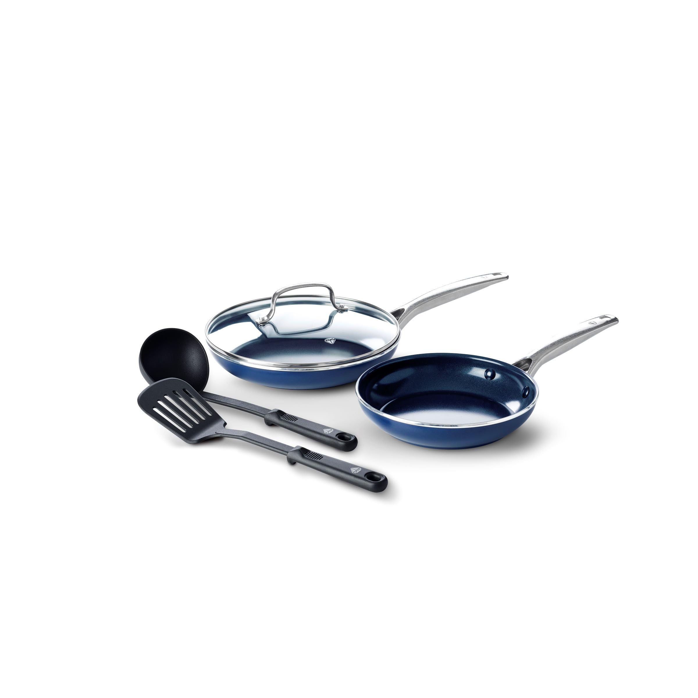 Blue Diamond Cookware Set di Pentole e Padelle Antiaderenti in Ceramica ...