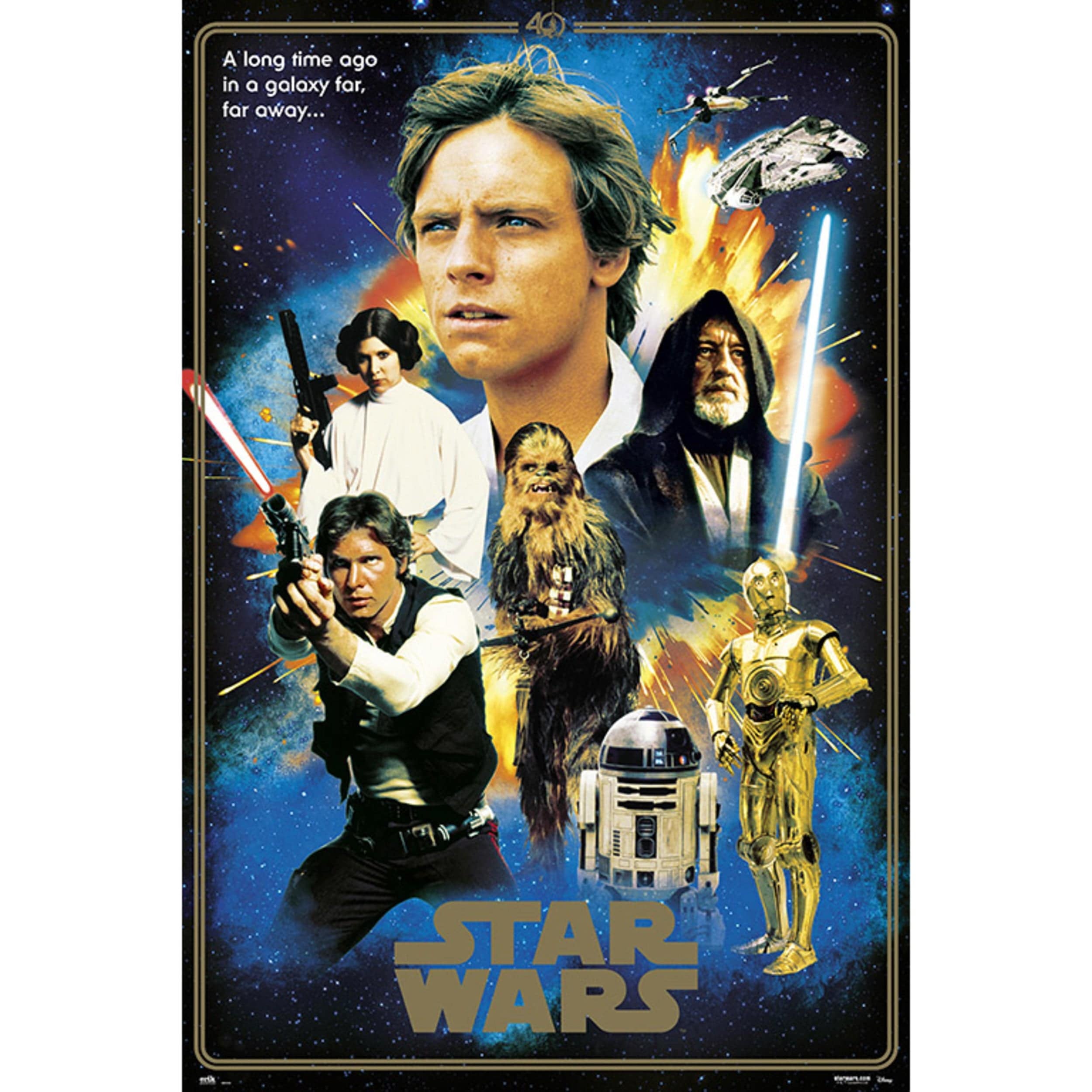 Poster Star Wars - Classic 40 Anniversary Heroes 61x91.5cm | Leroy Merlin