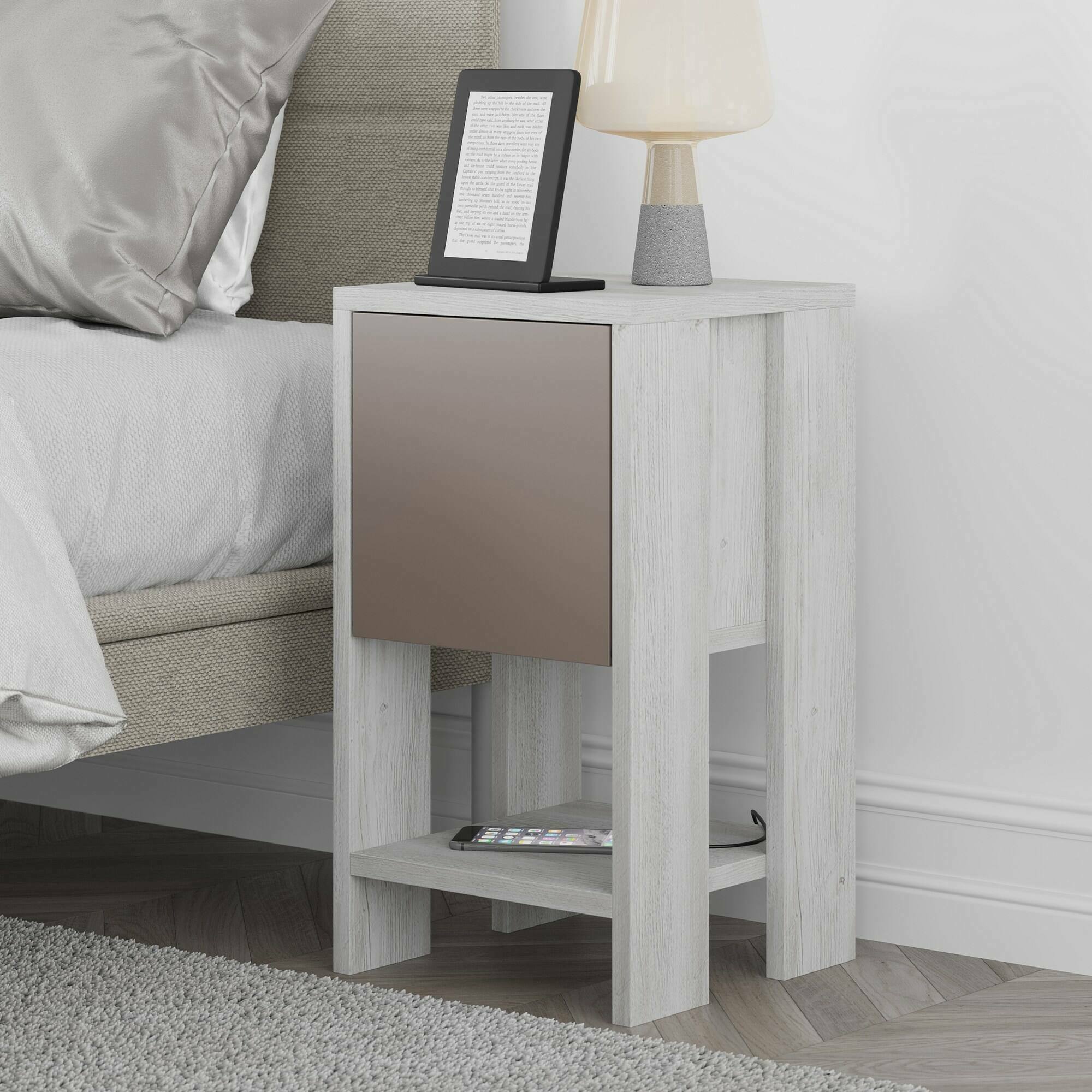 Chevet Filippa, Commode basse, Table de nuit, Étagère de chevet ...