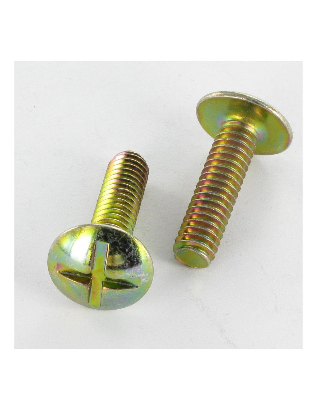 Vis Poelier tête ronde large Tête ronde large Fendue En Croix M6X80 ...