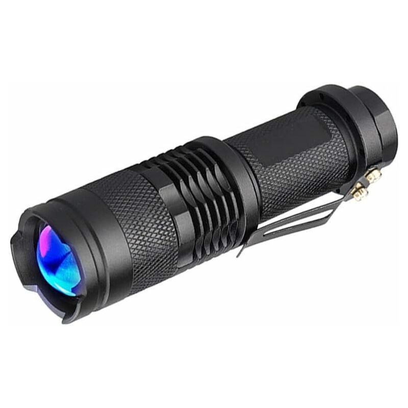 Linterna UV de 365 nm, linterna LED de luz negra, zoomable | Leroy Merlin