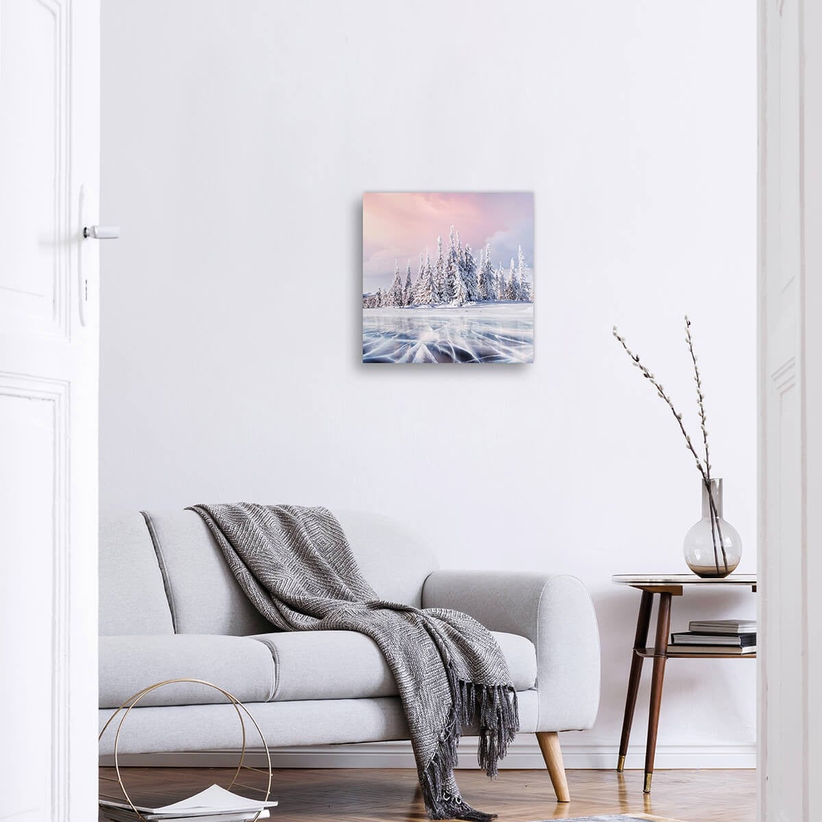 Tableau sur verre paradis enchanté 30x30 cm | Leroy Merlin