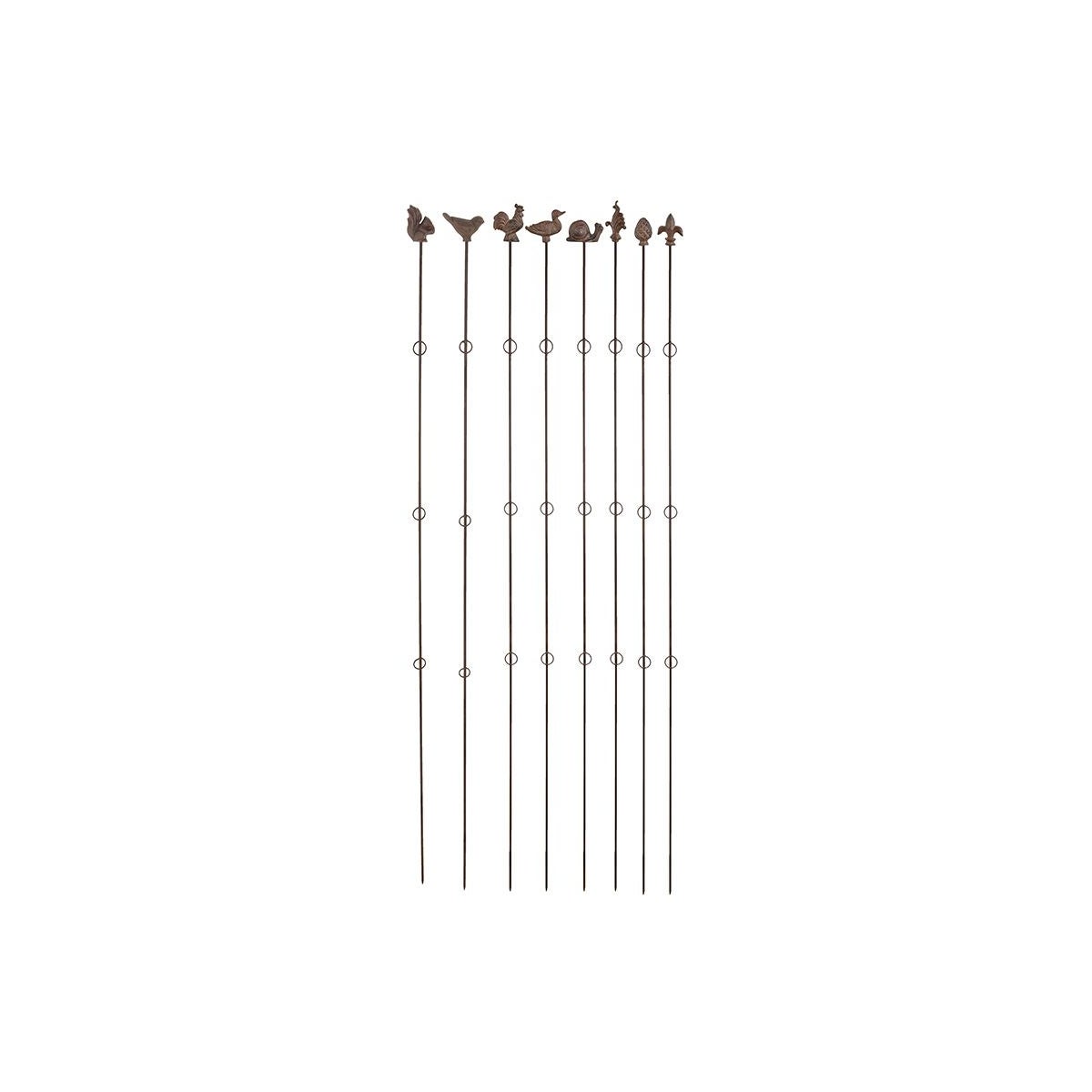 Supports à plantes verticaux (Lot de 8) Hauteur 175 cm Esschert Design ...