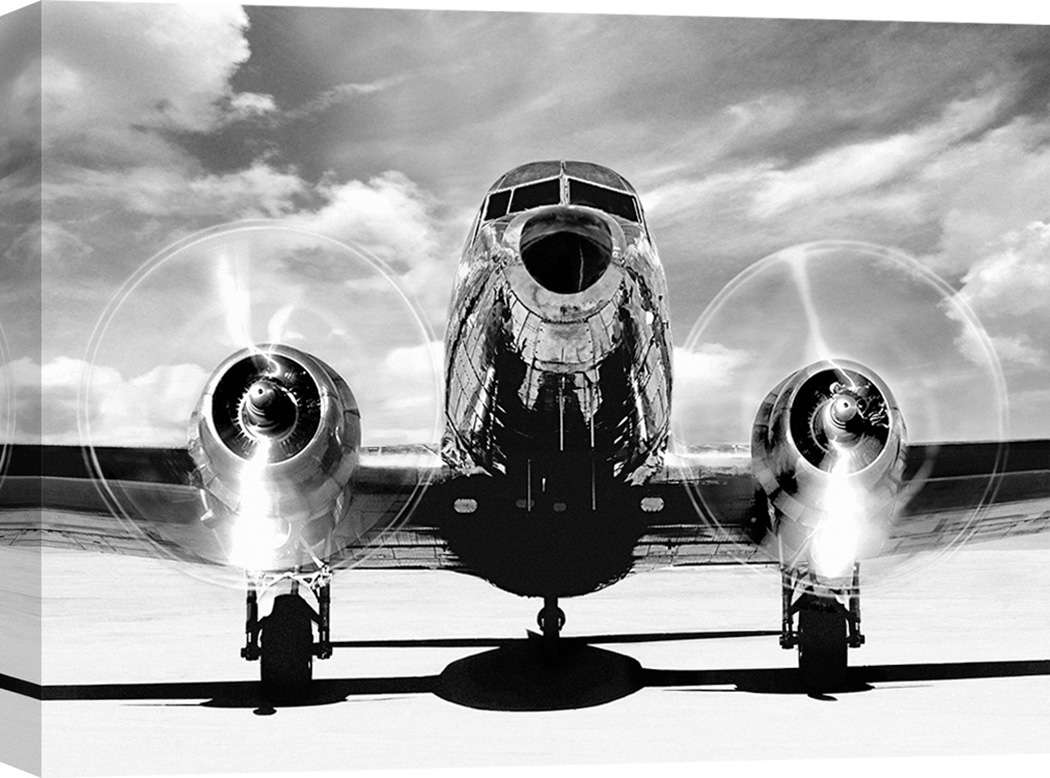 Impression sur toile - Avion au décollage - 70x50 cm | Leroy Merlin Impression sur toile - Avion au décollage - 70x50 cm | Leroy Merlin
