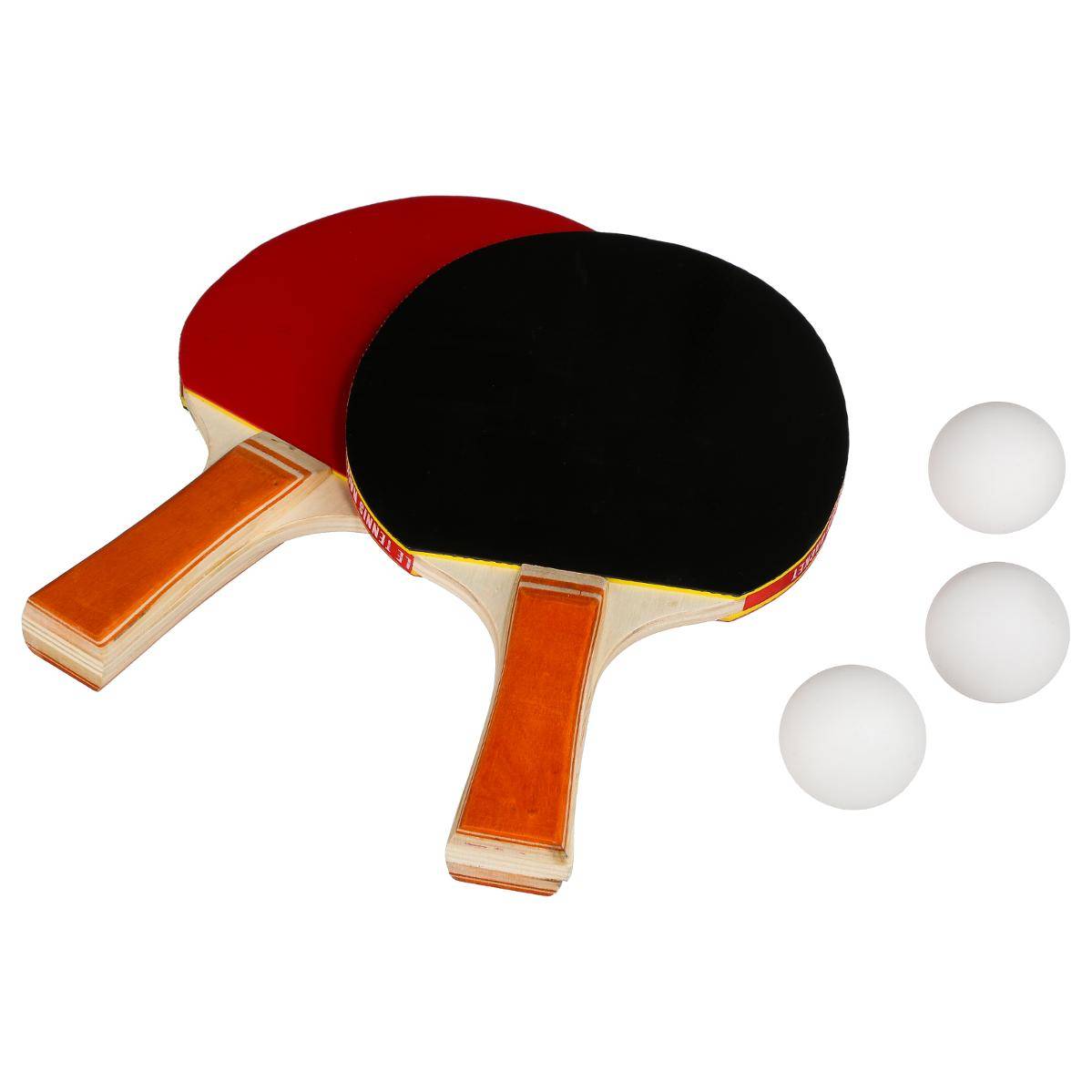 Lot de 2 raquettes ping pong + 3 balles - Be toy's | Leroy Merlin