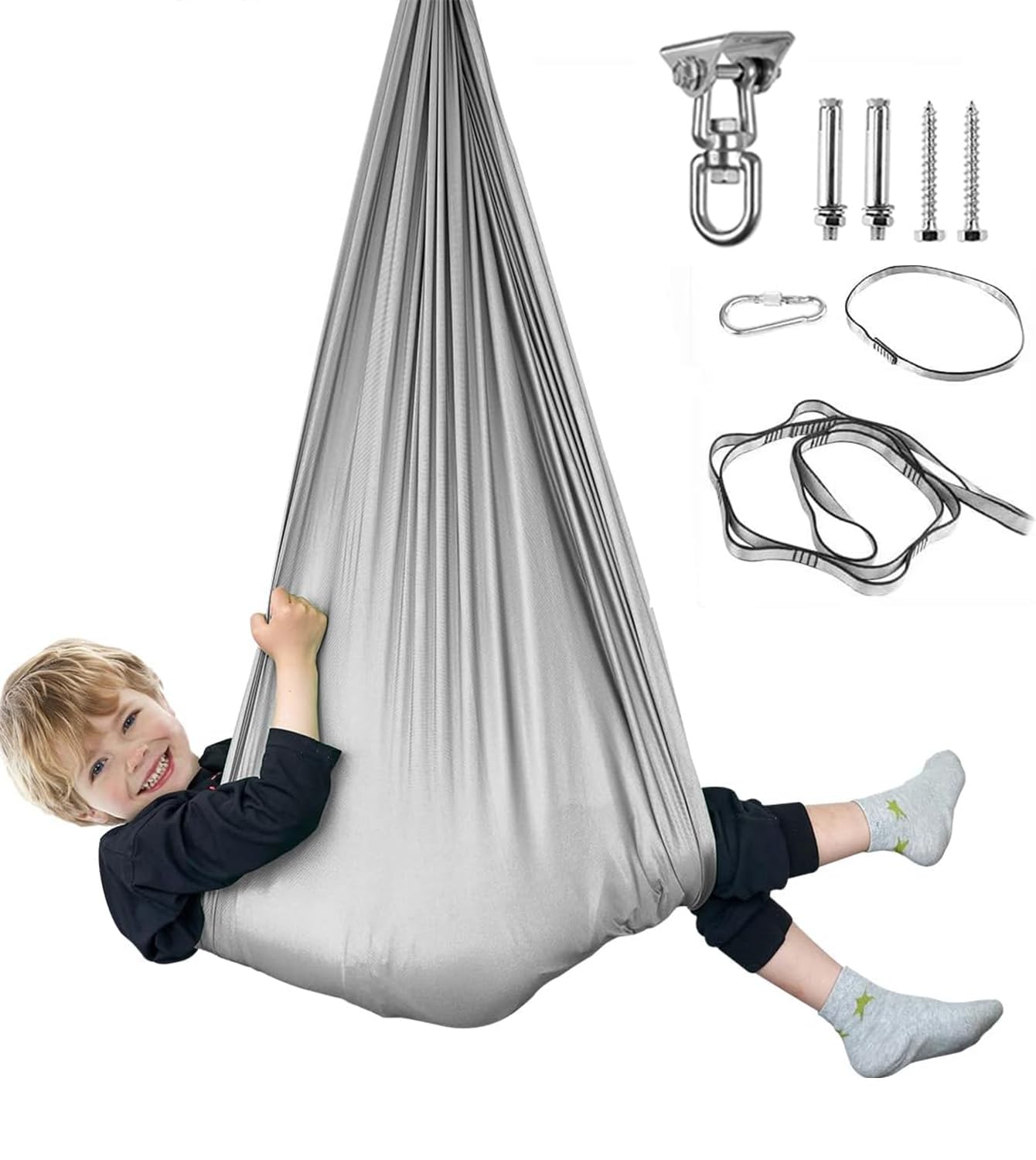 Hamac de camping, portable en toile, léger avec accessoires de fixation, 100 x 280 cm | Leroy Merlin