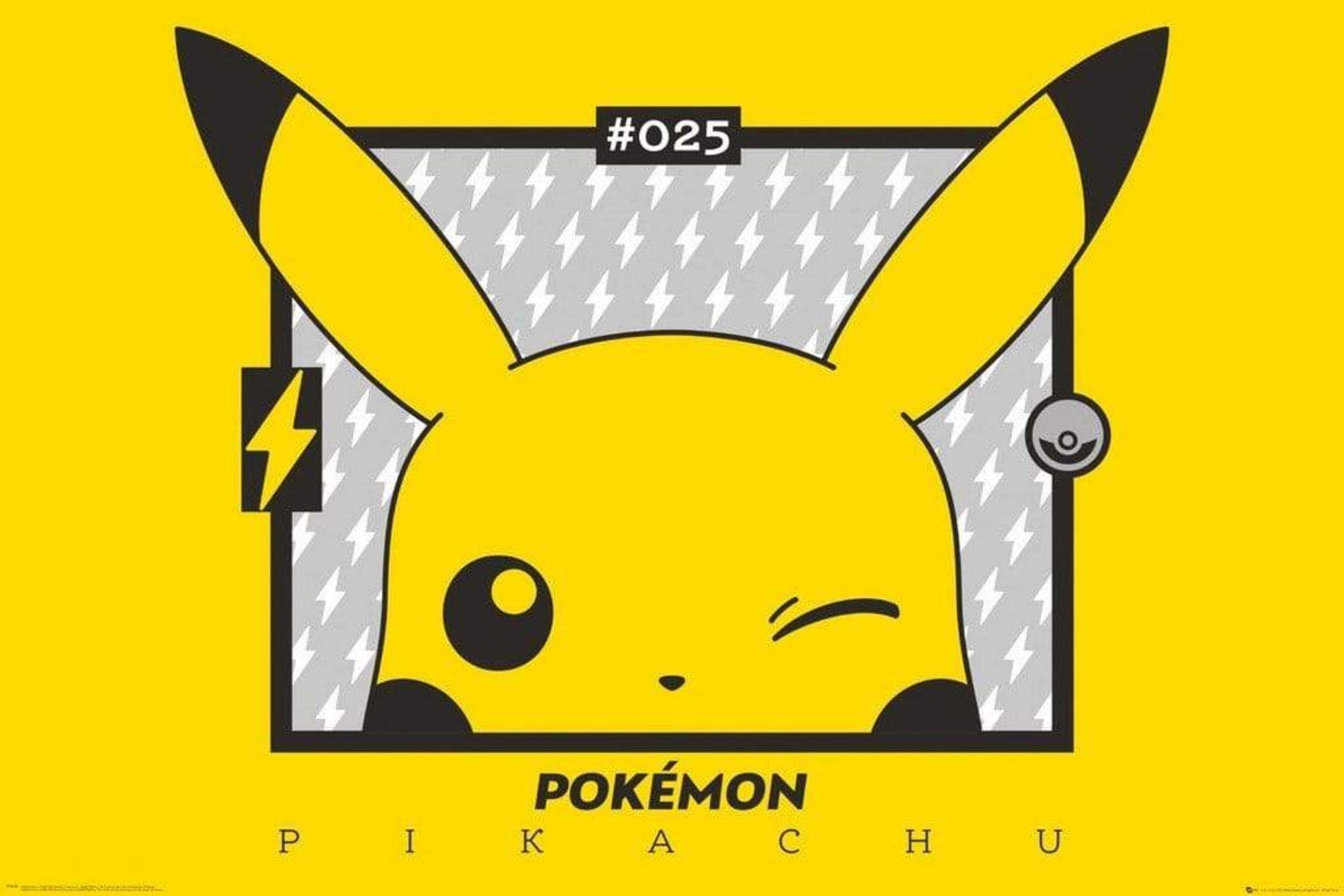 Poster Pokémon - Pikachu Wink 91.5x61cm | Leroy Merlin