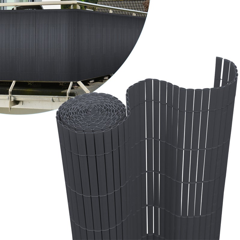 Canisse en PVC pour jardin balcon terrasse, Balcon clôture brise-vent ...