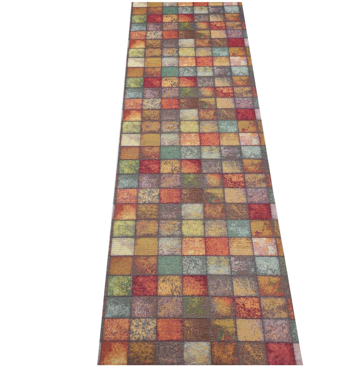 Tapis Couloir| Composition Textile Résinée| Base Antidérapante| Carré ...