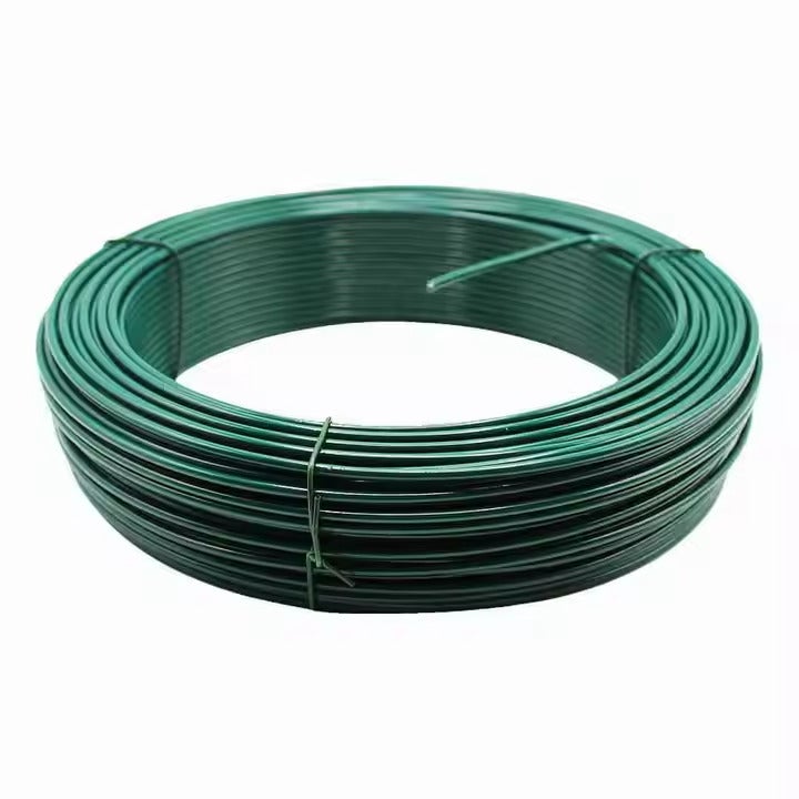 Fil de Fer Plastifié Vert, Revêtement PVC, Ø 2,7 mm, 100 m, pour Jardin ...
