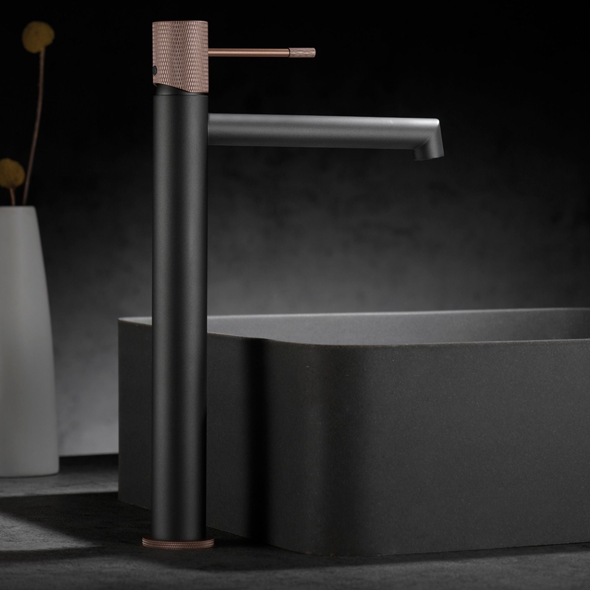 IMEX - Grifo Lavabo Caño Alto | Grifo Baño Mezclador Agua Fría y ...
