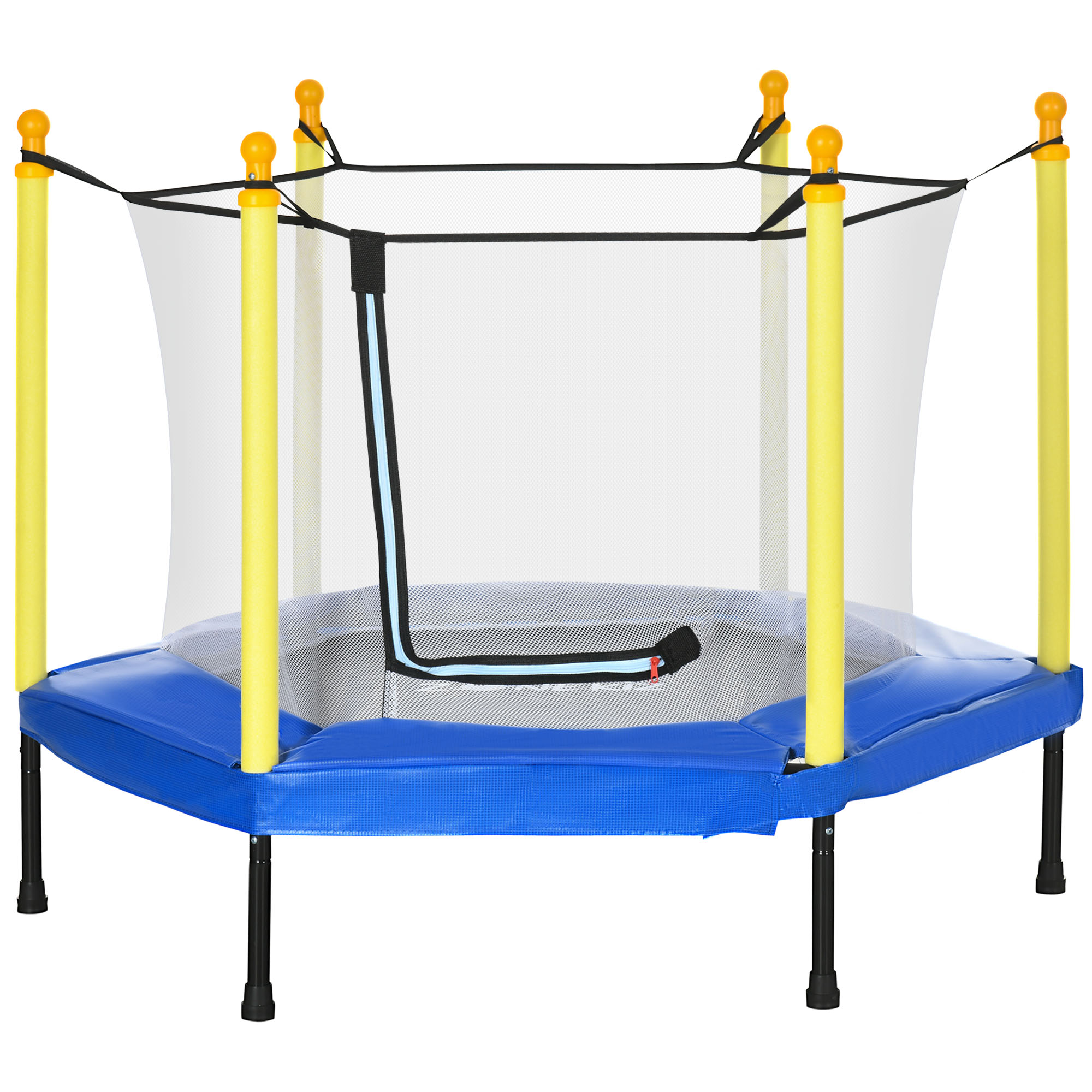 Cama Elástica Infantil ZONEKIZ Acero, PP, PE, PVC Azul 122x122x97 cm ...