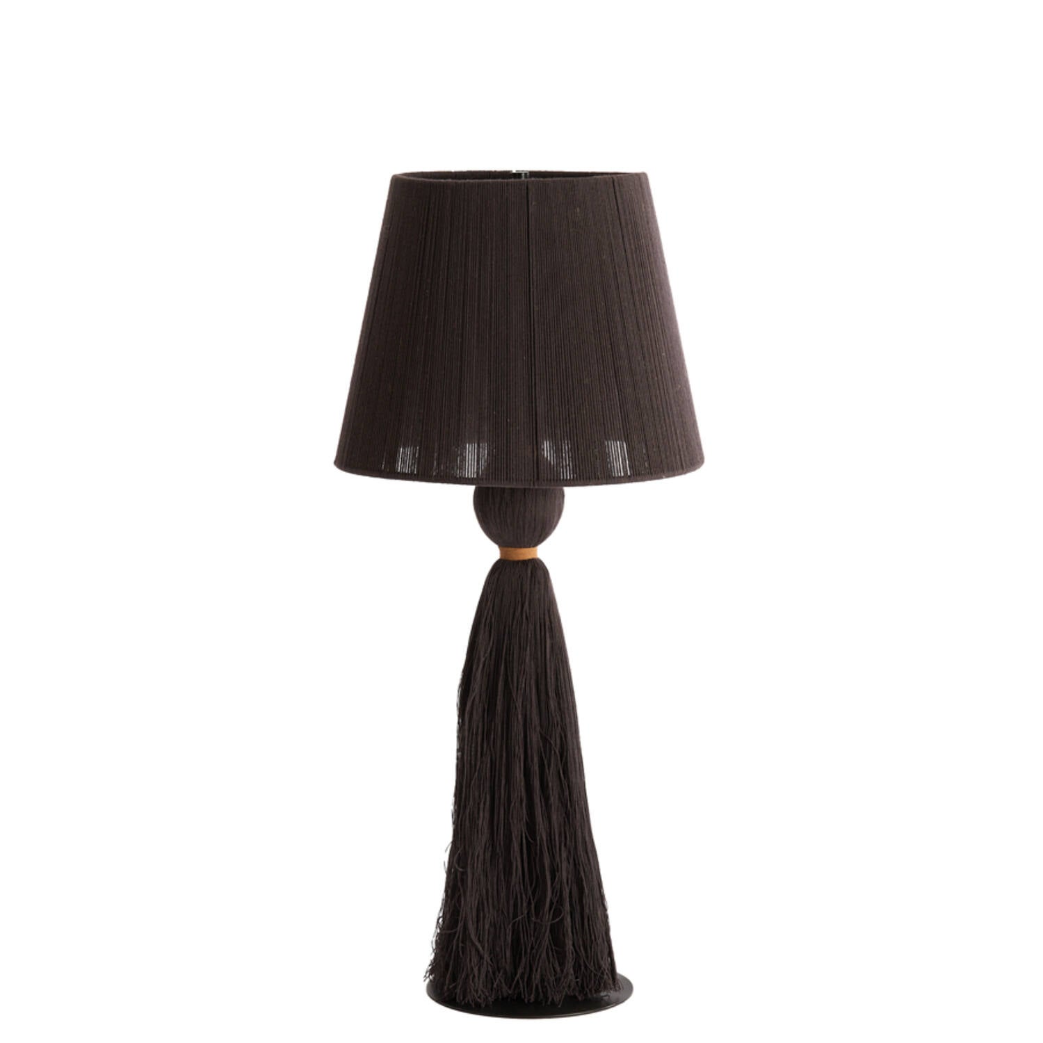 Light & Living - lampe de table - Espino - marron - textile - lampe de ...