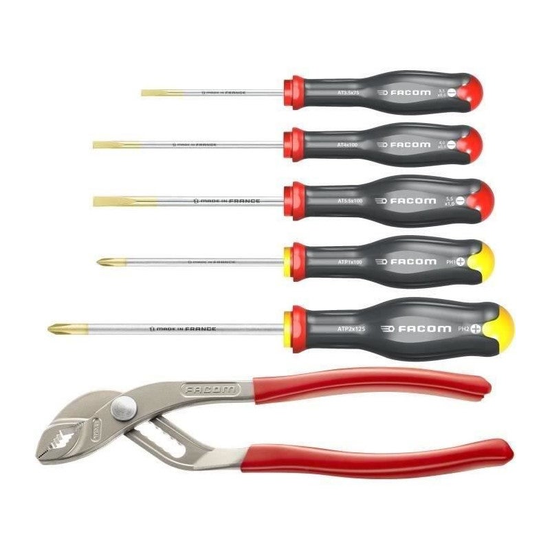 Coffret de 5 Tournevis FACOM - AT5.170PB (Livré avec 3 Tvis a Fente + 2 ...