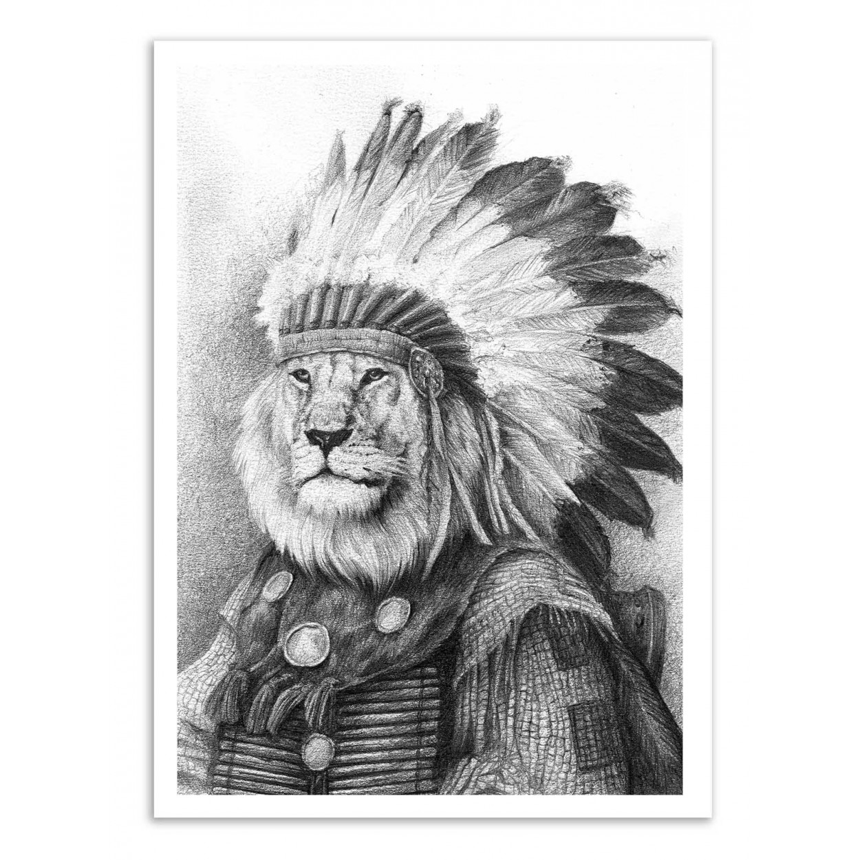 Art-Poster - Chief - Mike Koubou - 50 x 70 cm | Leroy Merlin