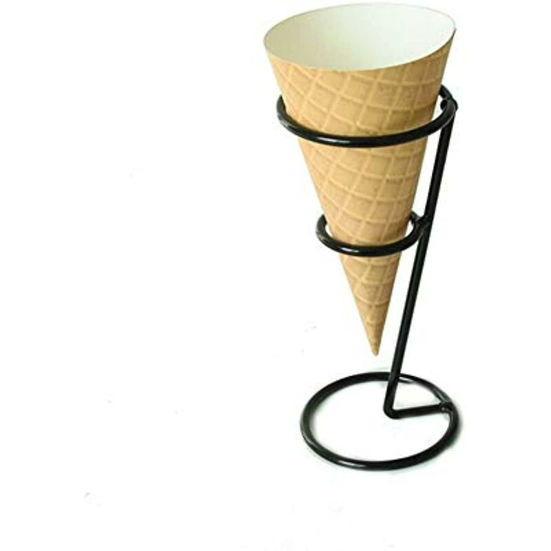 Support de cône de crème glacée Support en métal noir pour cônes de ...