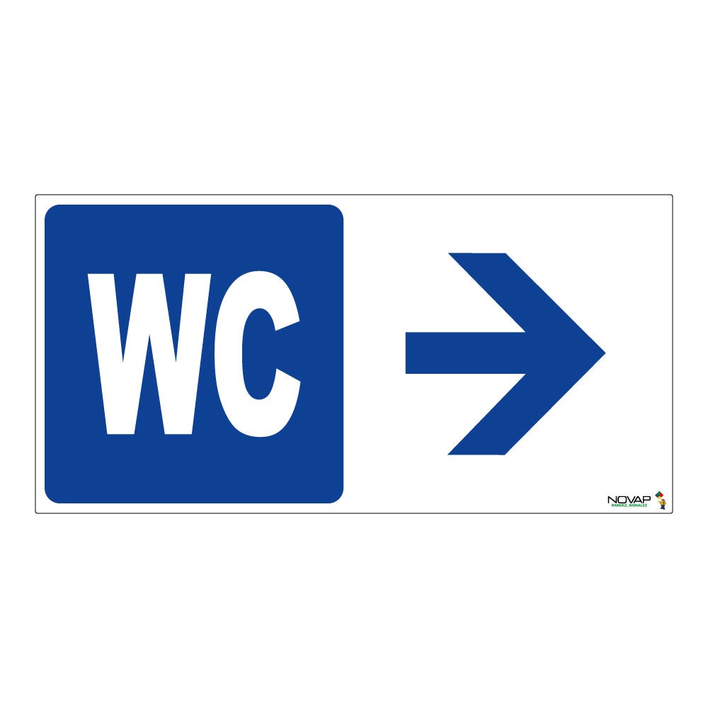Panneau WC Flèche à droite - Rigide 960x480mm - 4000213 | Leroy Merlin