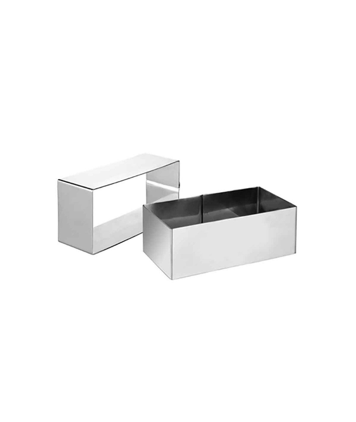 Aro de emplatar rectangular inox 8x5x4.5 | Leroy Merlin