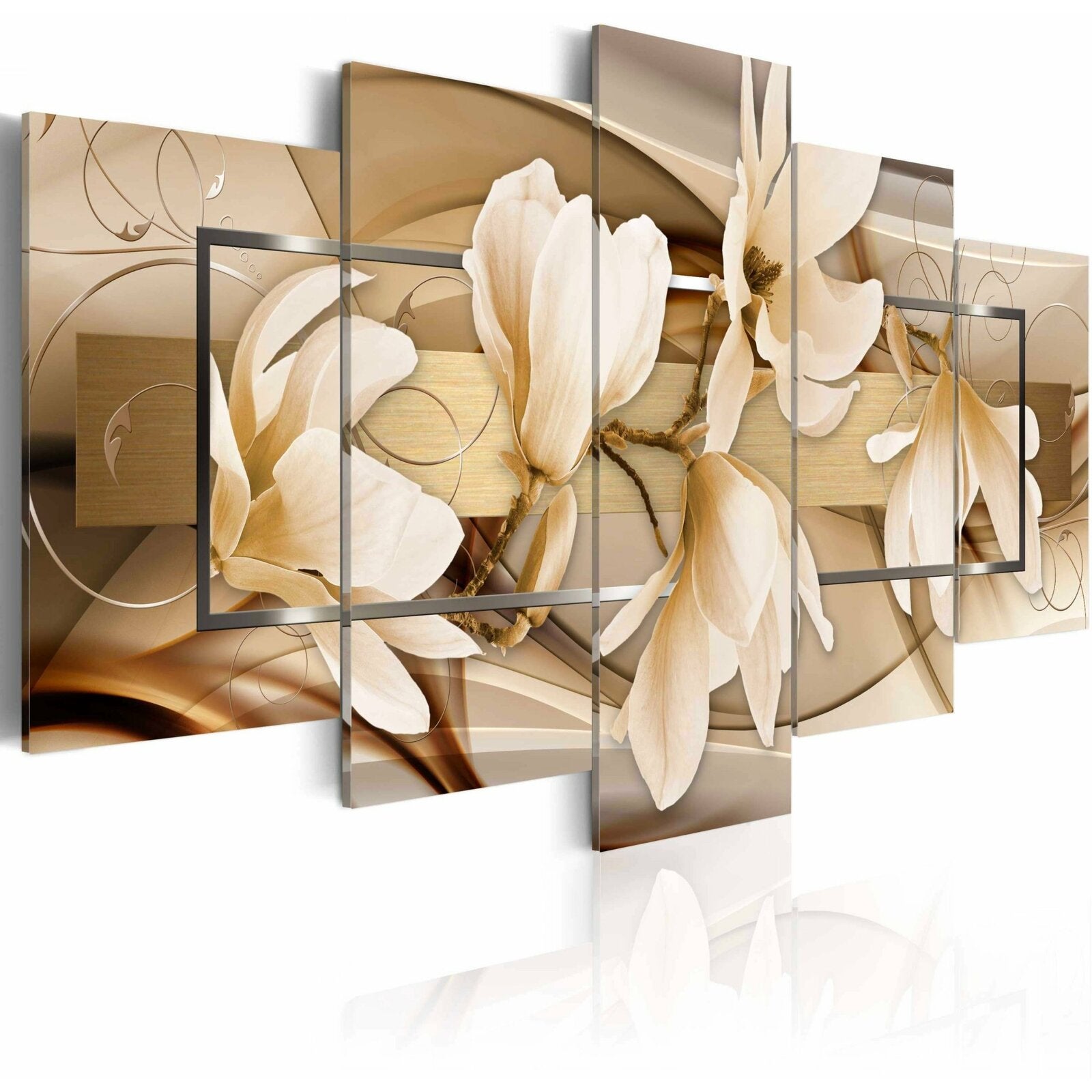 Tableau danse beige - 100 x 50 cm | Leroy Merlin