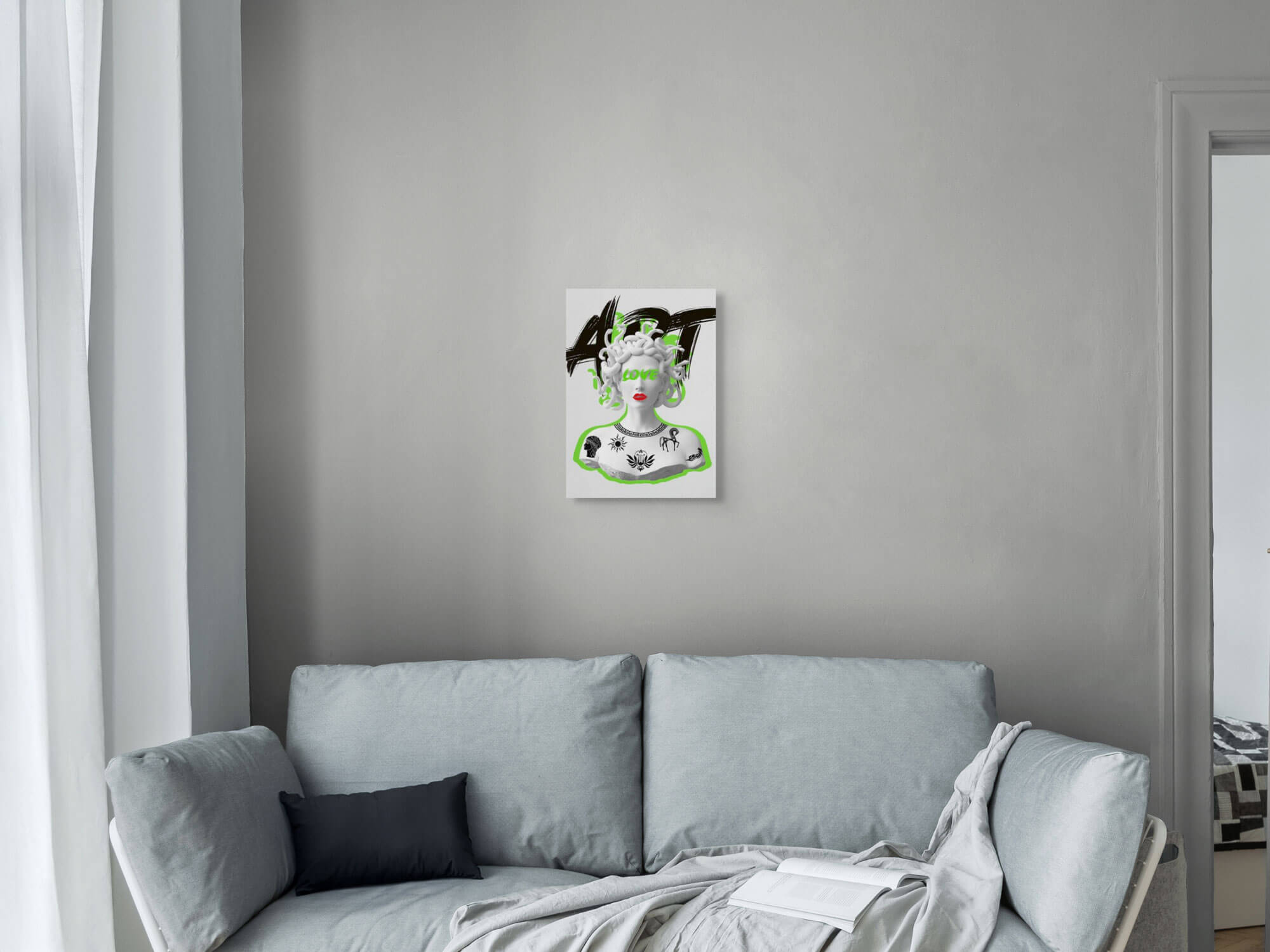ADM - Glänzendes Acrylbild Medusa stilisiert | Leroy Merlin