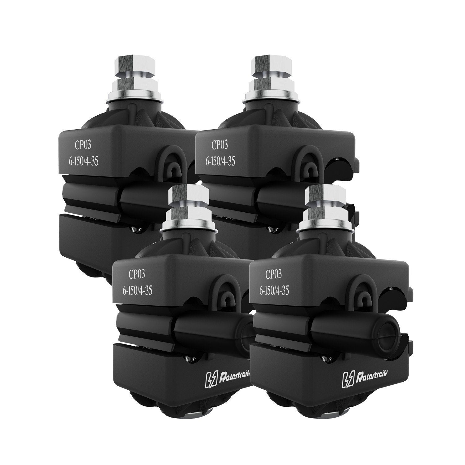 Pack 4 Conectores aéreos de perforación de 6/150mm² y salida de 4/35mm² ...