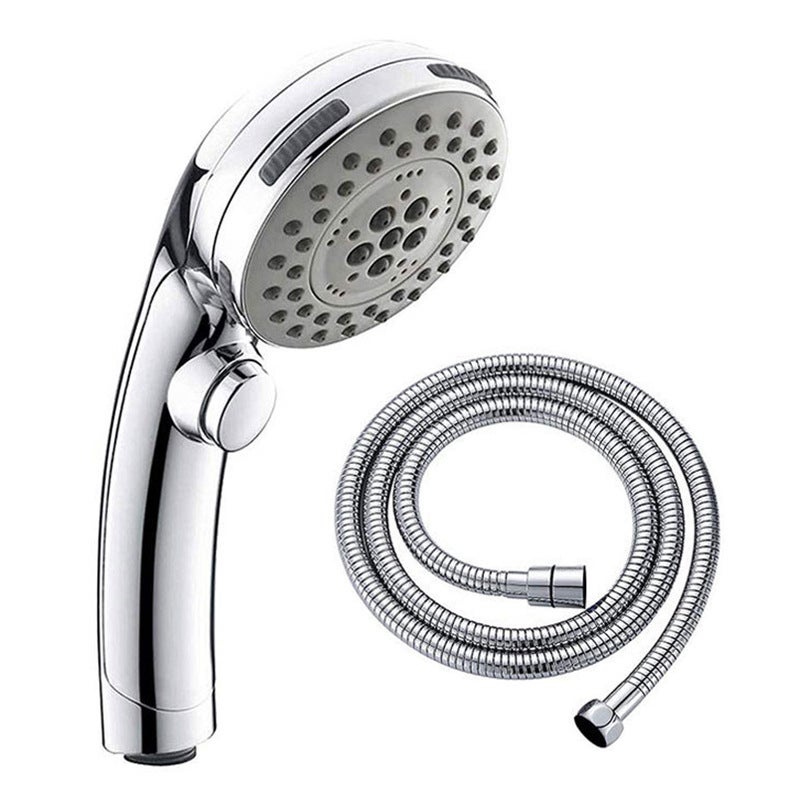 With Stop Button Chrome Shower Head 6 Modes Handheld Shower Set 1.5 ...