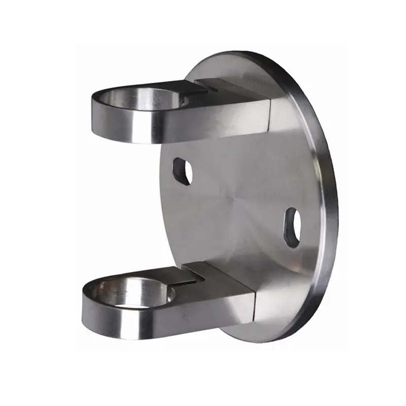 Platine de fixation pour poteau garde corps à l'anglaise avec 2 solides ...