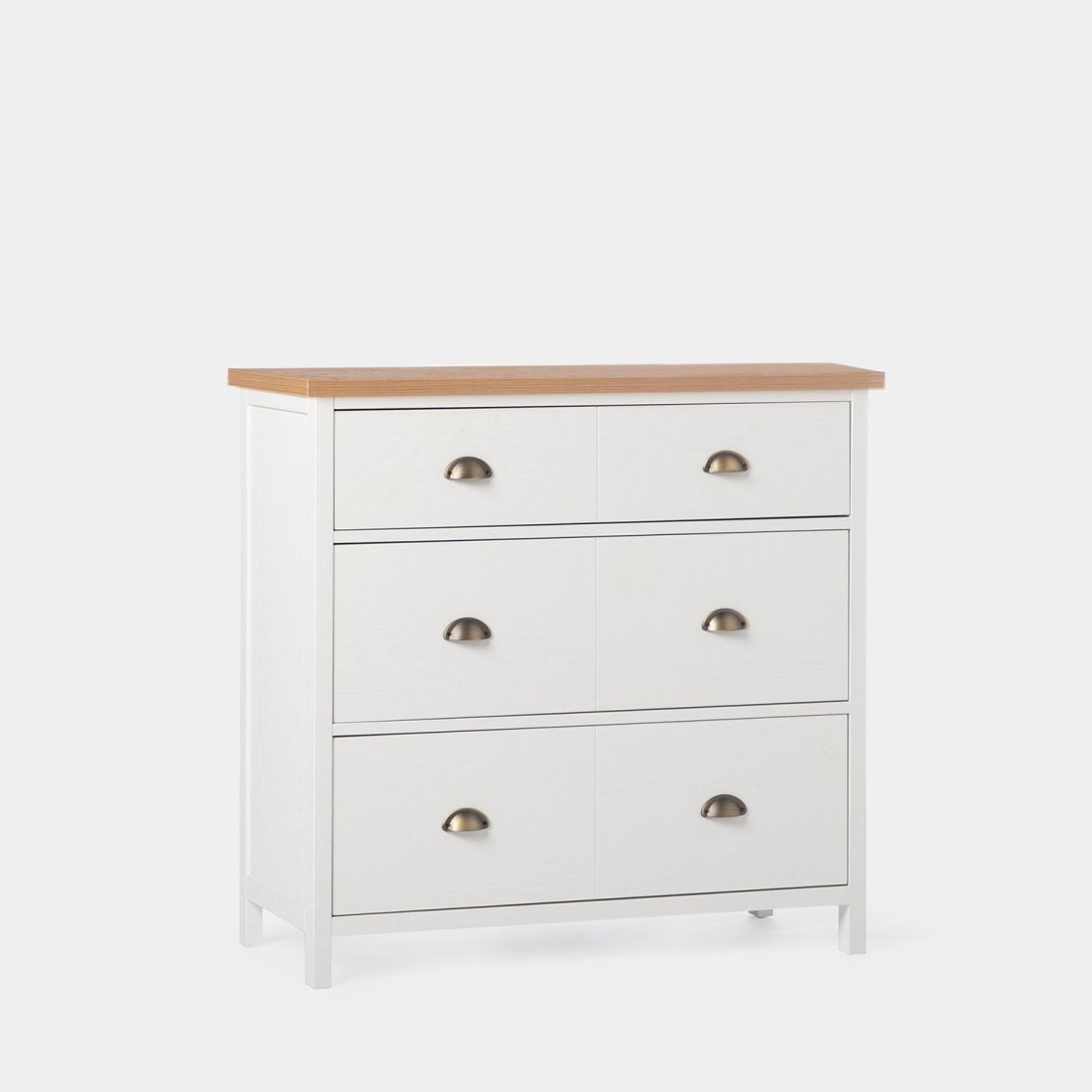 Cómoda de Lacado Blanco-Natural 100x95 cm | Leroy Merlin