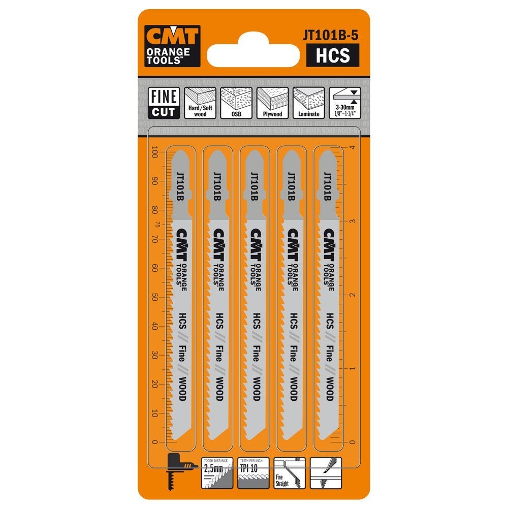 CMT JT101B-5 - Hojas de sierra de calar hcs 100x2.5x10tpi | Leroy Merlin