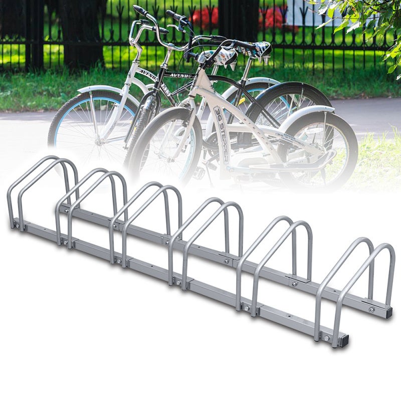 Support à vélos Présentoir à vélos Support multiple roues pour 6 vélos ...