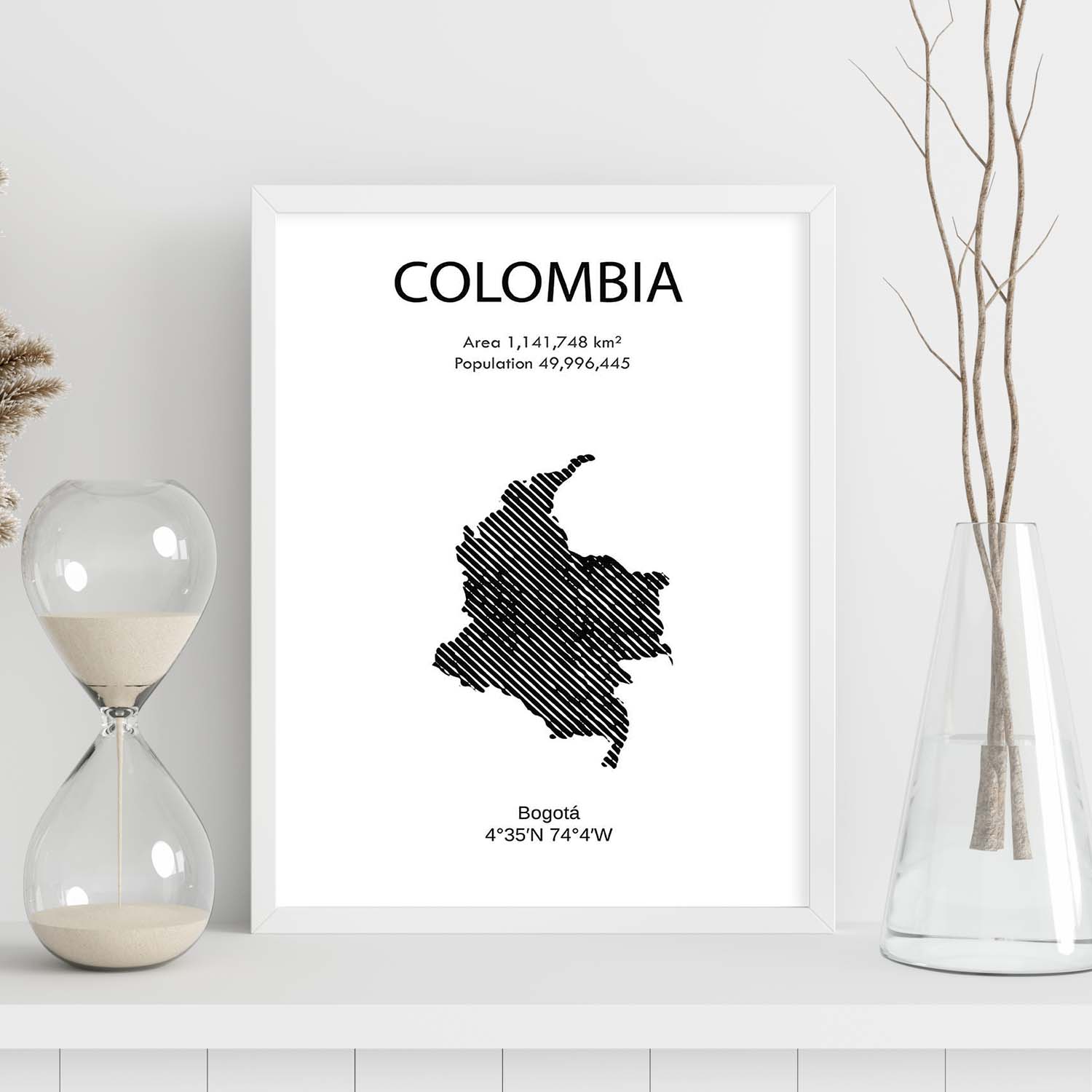 Poster De Colombia Láminas De Paises Y Continentes Del Mundo Tamaño A4 ...