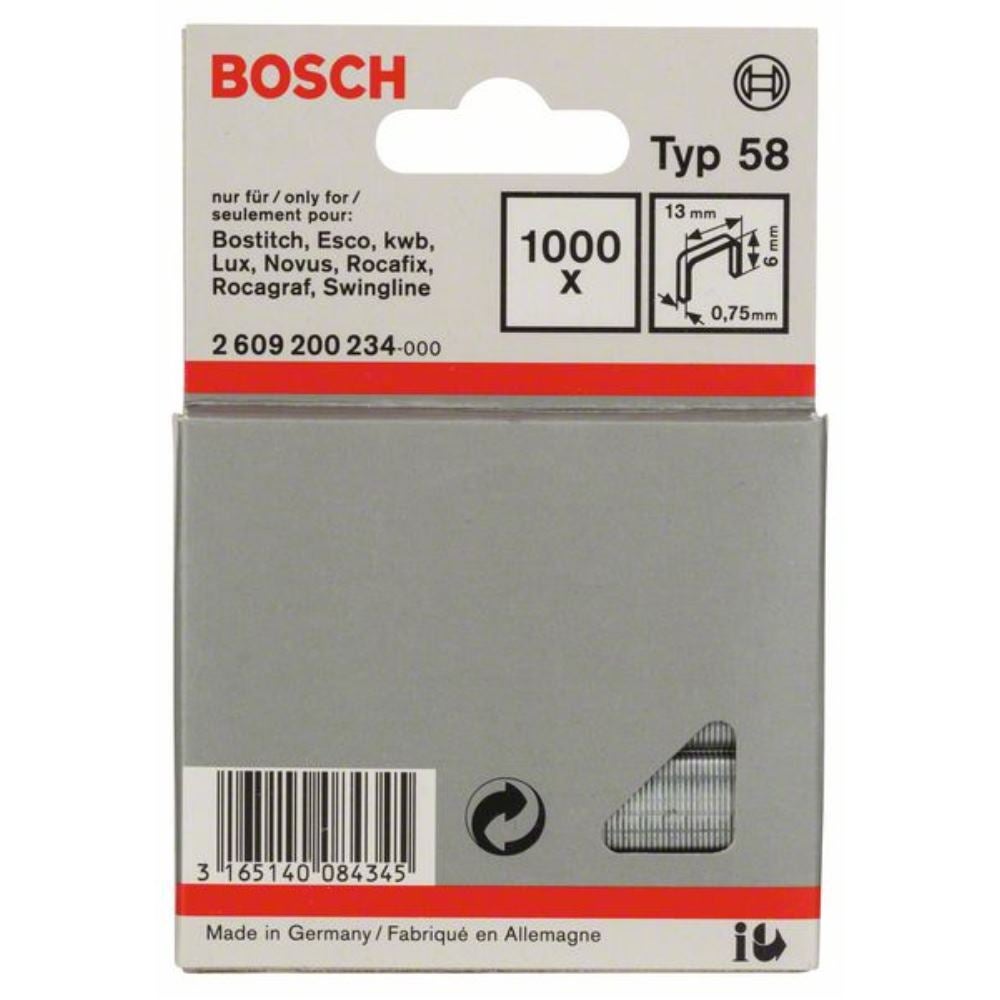 Bosch Beaux type de serre-fil 58. 13 x 0,75 x 6 mm. 1000er- | Leroy Merlin